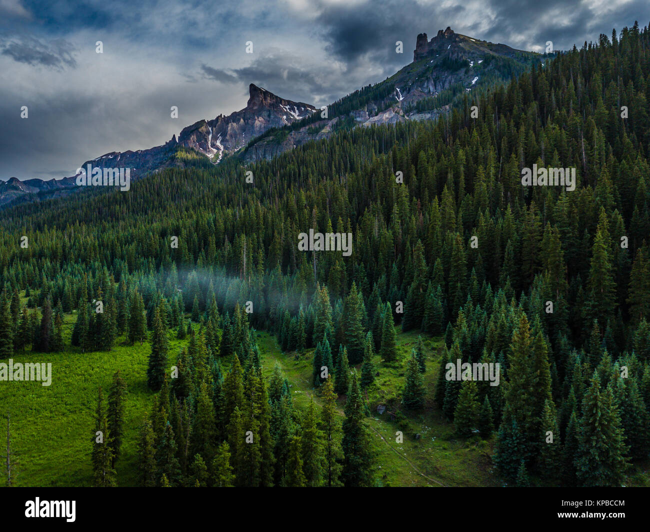 Precipice Peak and Dunsinane Mountain confluence of the Cimarron and ...