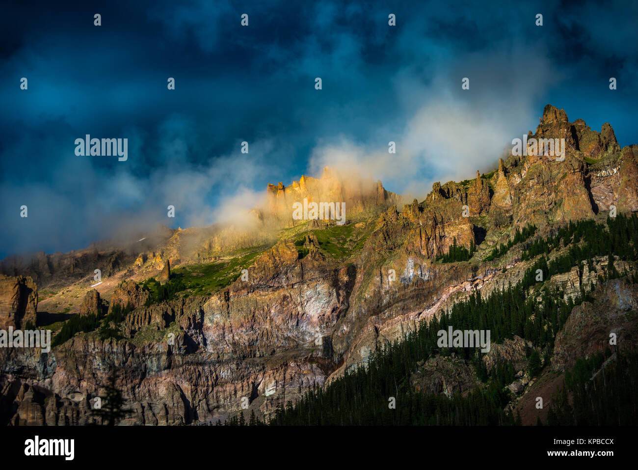 Pinnacle ridge San Juan range near Ouray Colorado Stock Photo - Alamy