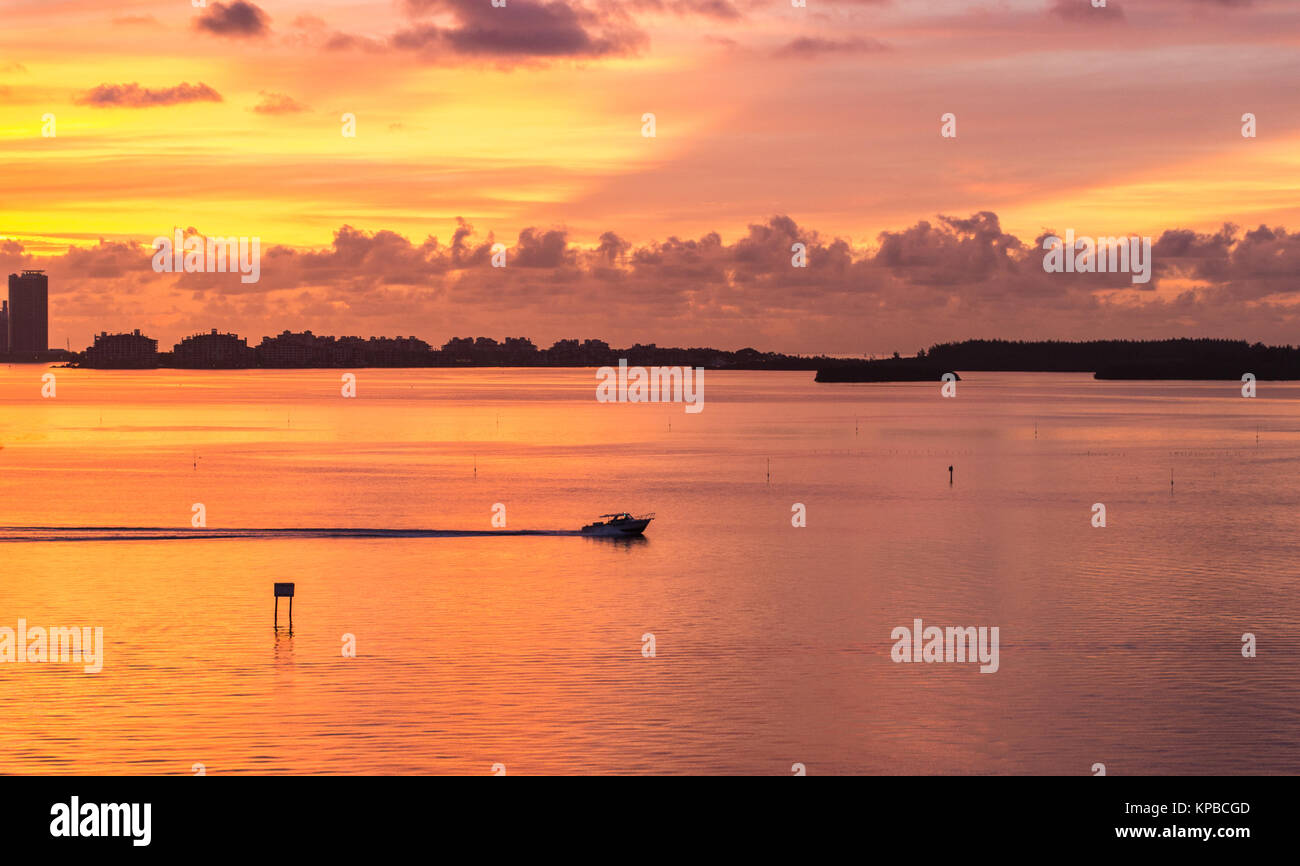 Morning colors in Miami Beach Stock Photo - Alamy