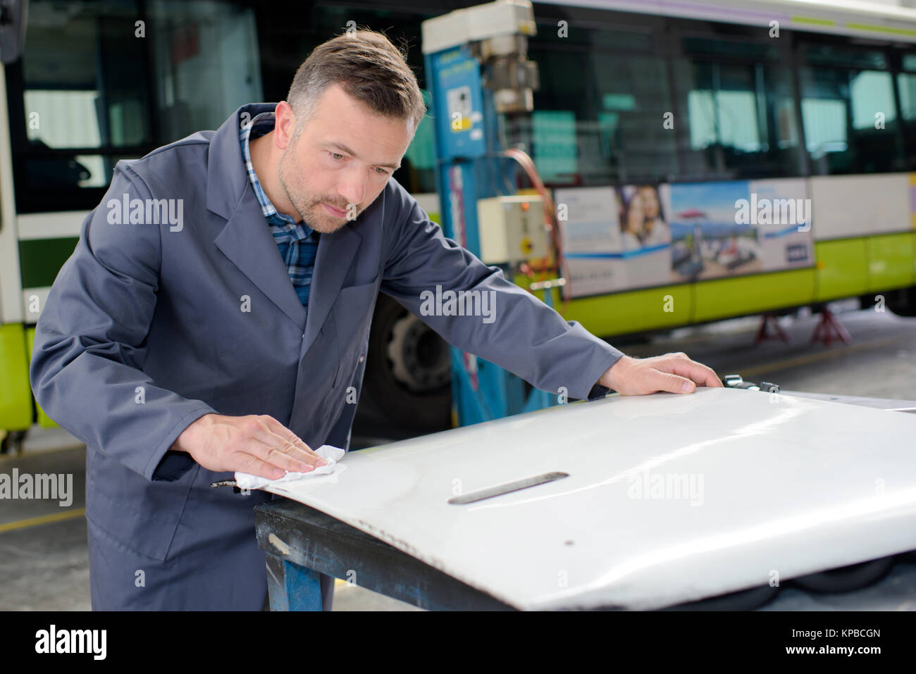 Bus maintenance hi-res stock photography and images - Alamy