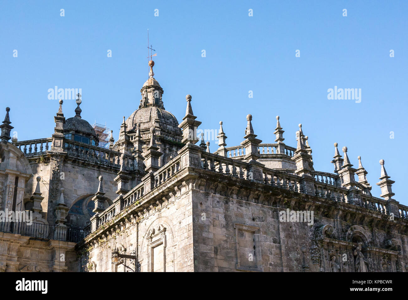 Side view of the Santiago de Compostela Cathedral Stock Photo - Alamy