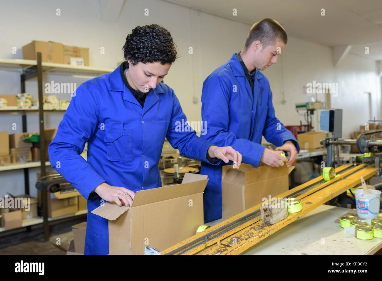 industrial packaging section Stock Photo - Alamy