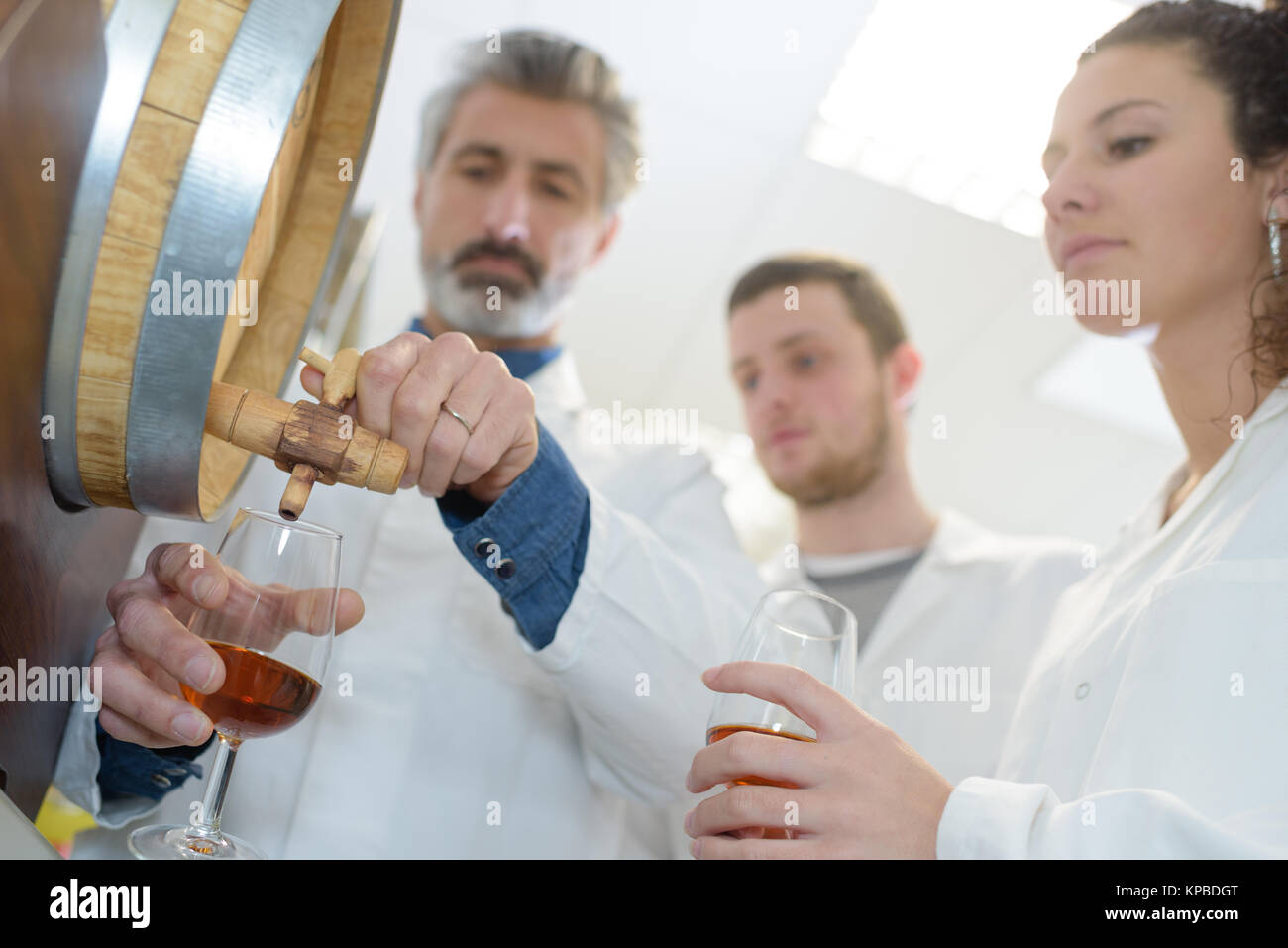 students enjoying and drinking wine at tasting Stock Photo - Alamy