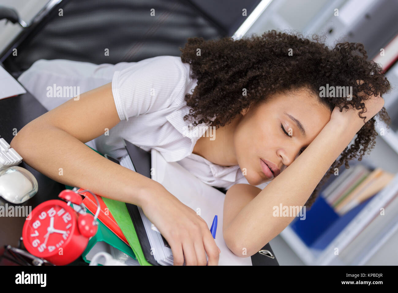 a tired student Stock Photo - Alamy