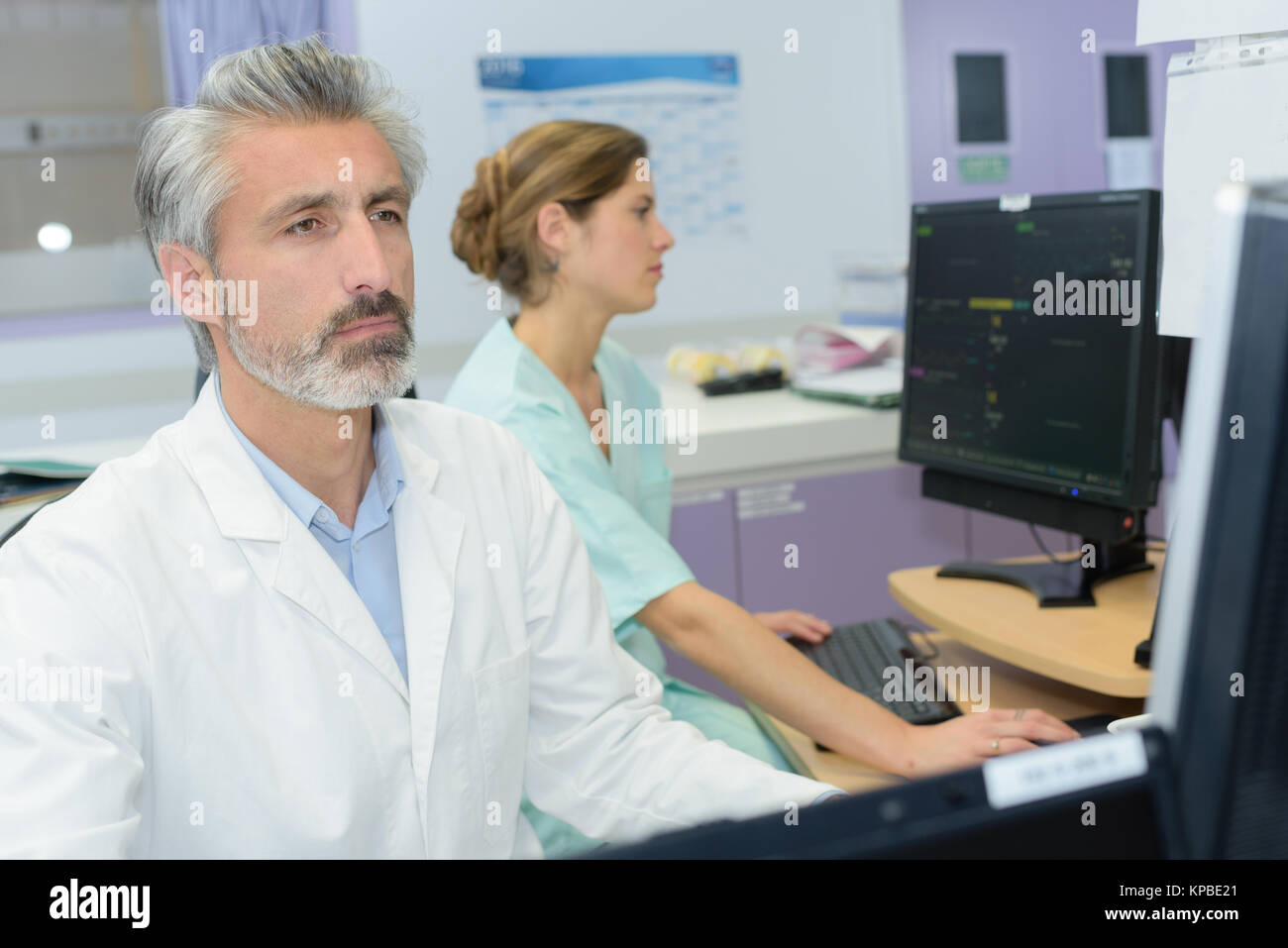 technicians in hospital Stock Photo - Alamy