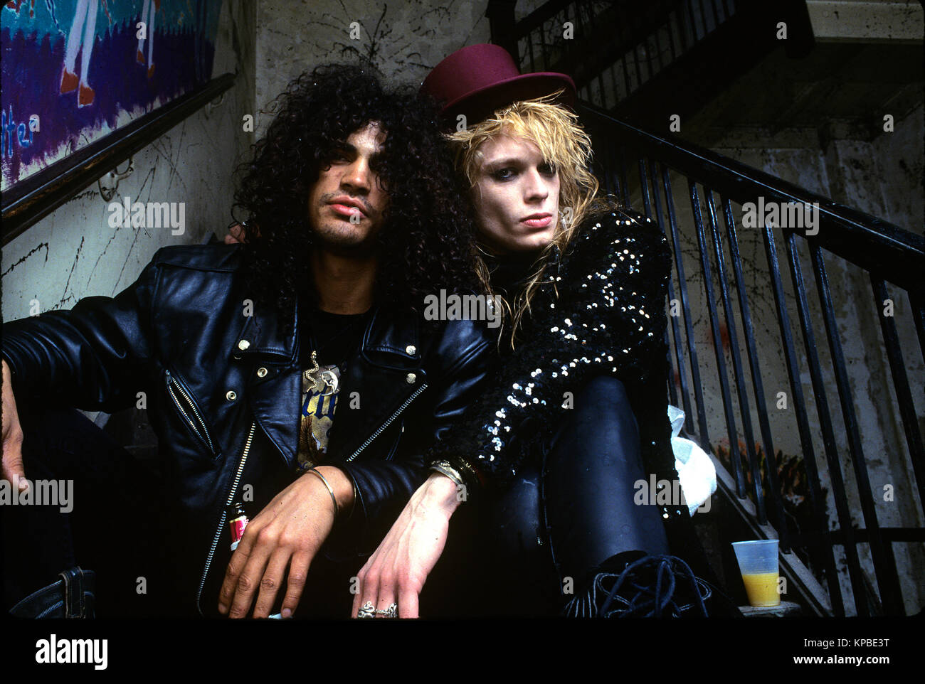 Slash and Mike Monroe photographed at The Metro in Chicago, Illinois ...