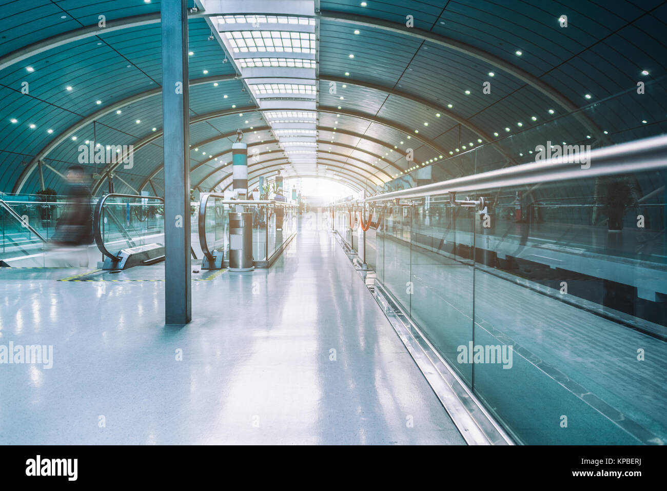 Empty Railroad Platform in Shanghai,China Stock Photo - Alamy