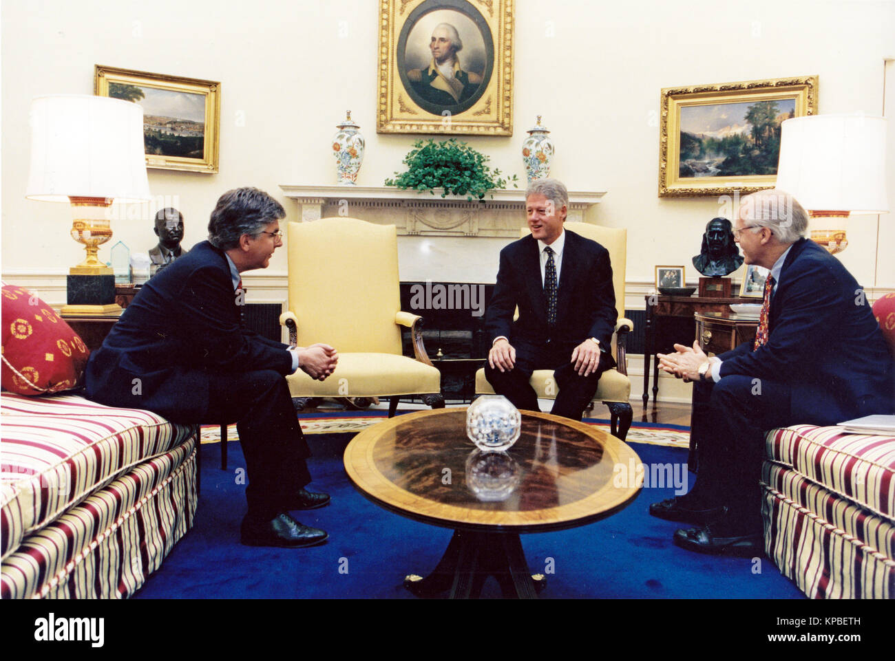 United States President Bill Clinton meets with US Representative ...