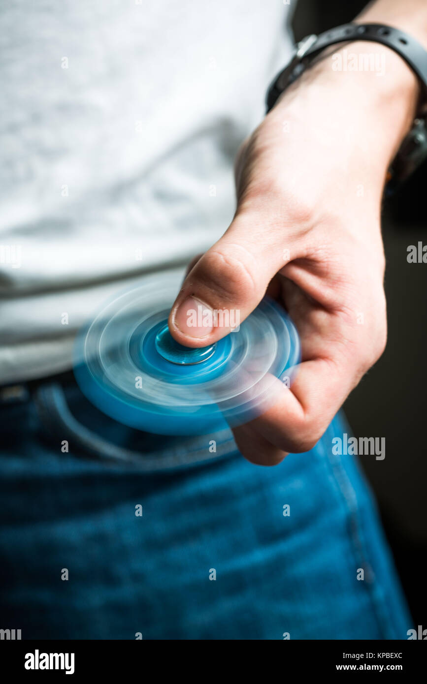 Hand Spinner top Stock Photo - Alamy
