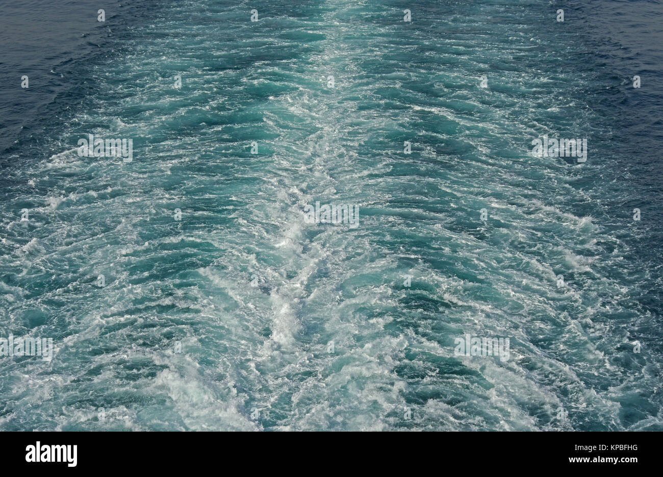 Wake caused by a cruise ship Stock Photo - Alamy