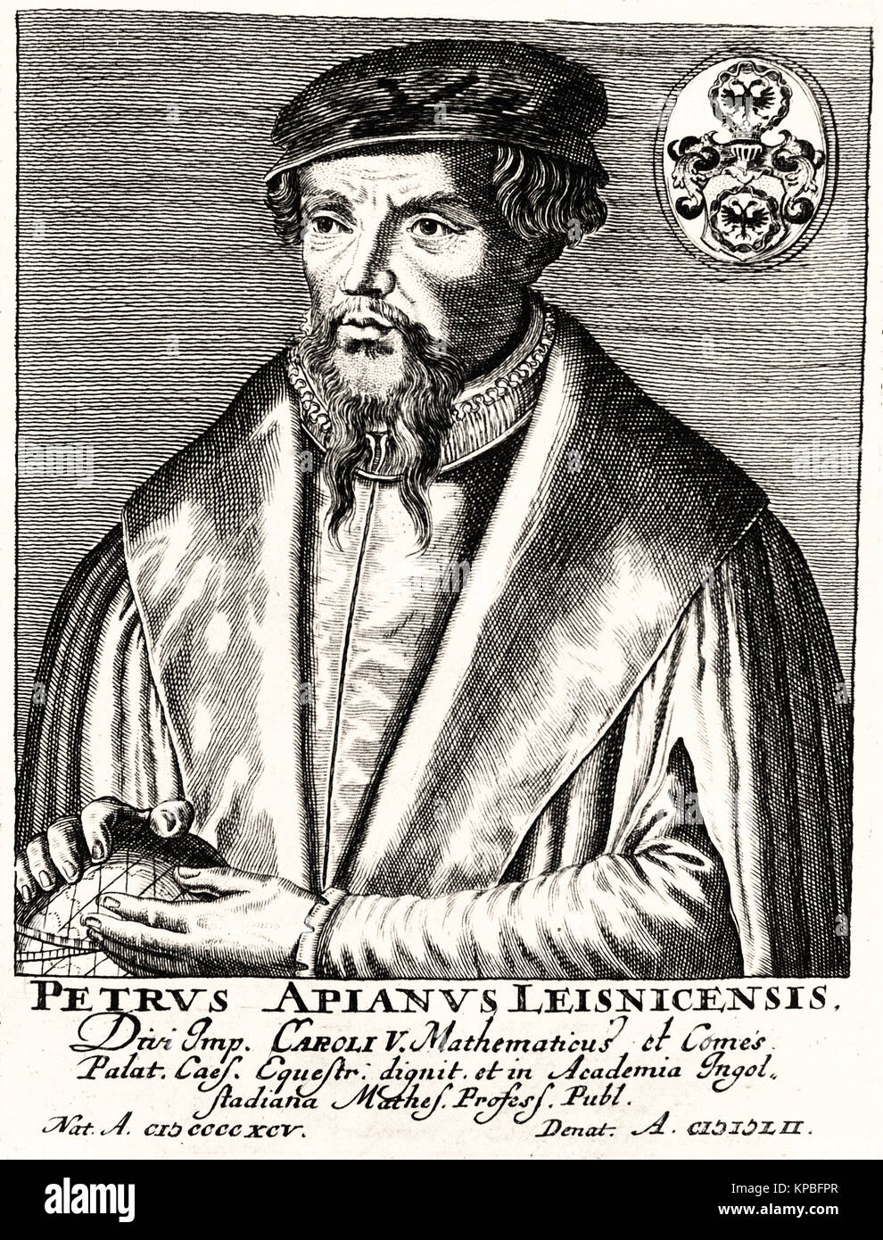 Peter Apian - German mathematician and astronomer Stock Photo - Alamy