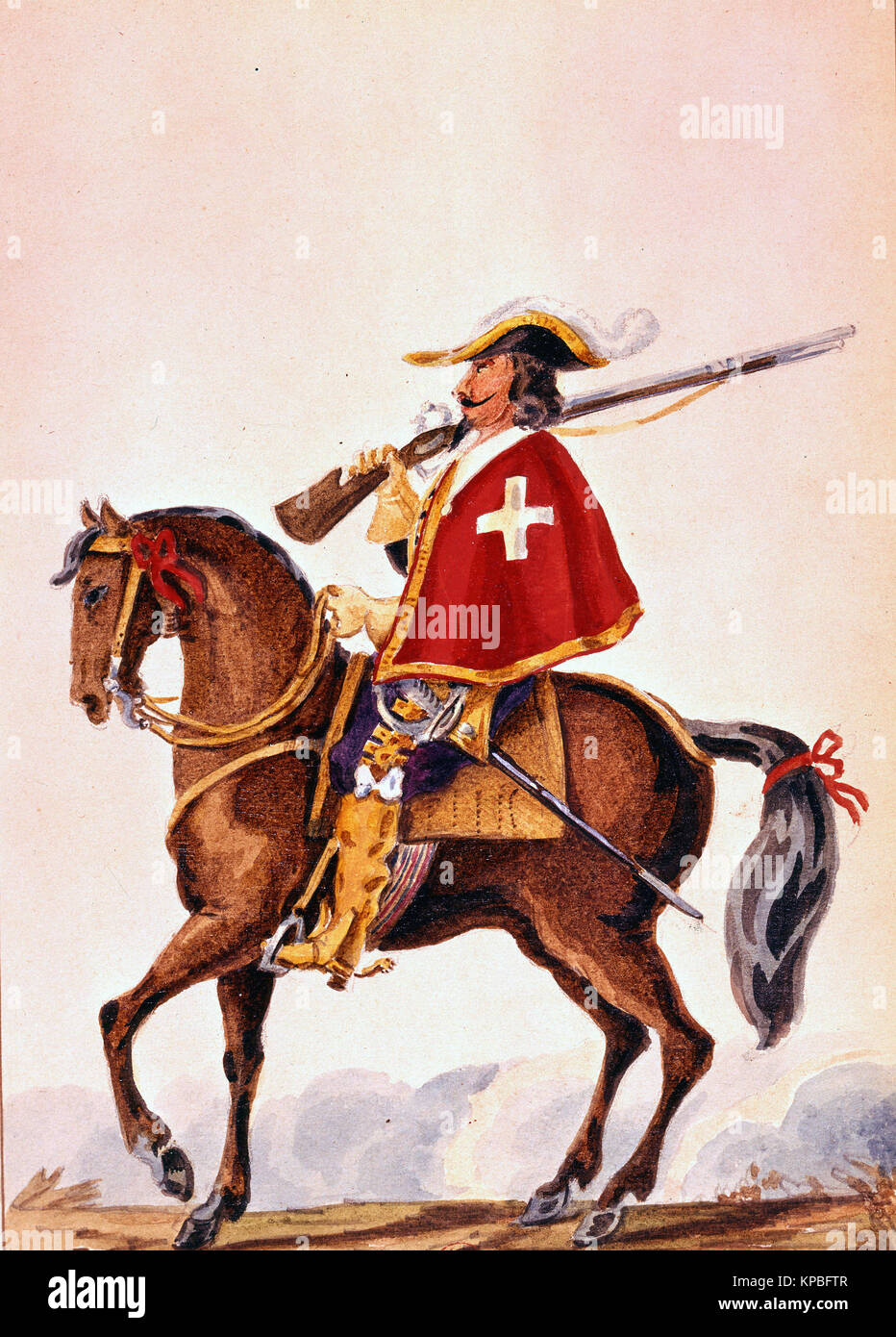 De Valmont - Musketeer, guard of Cardinal Richelieu Stock Photo - Alamy