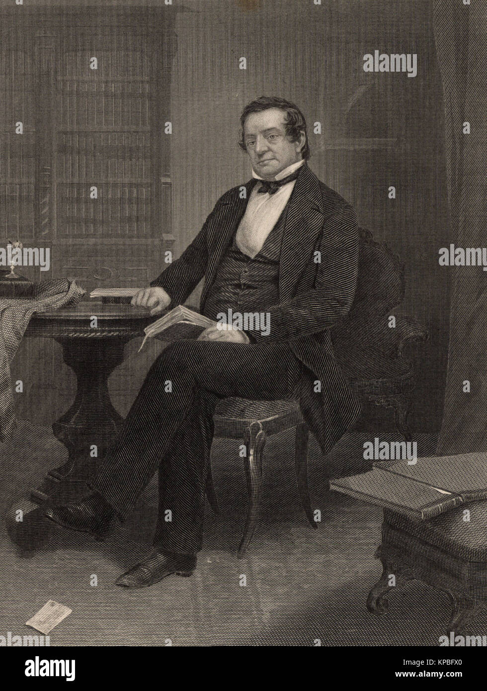 Washington Irving - American author and diplomat Stock Photo - Alamy