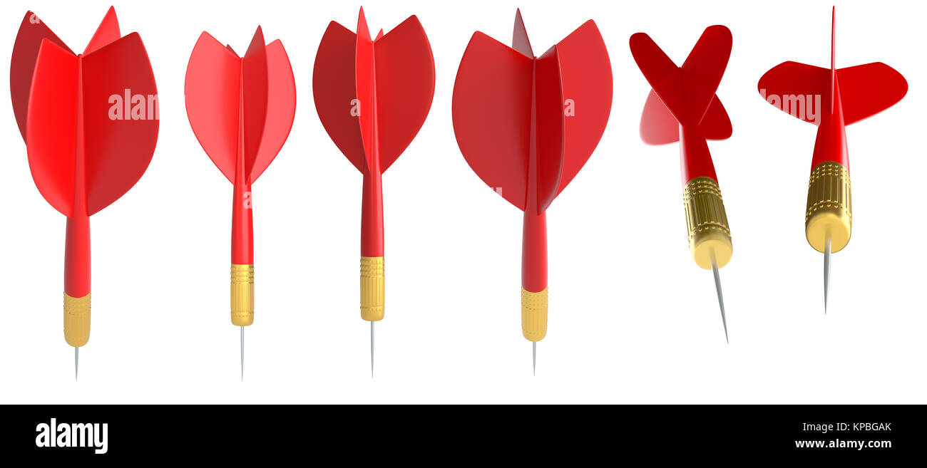 Set of darts. Isolated Stock Photo - Alamy