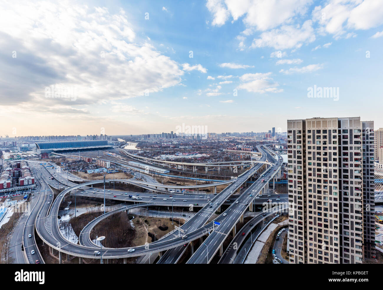 panoramic view of cityscape in city of China Stock Photo - Alamy