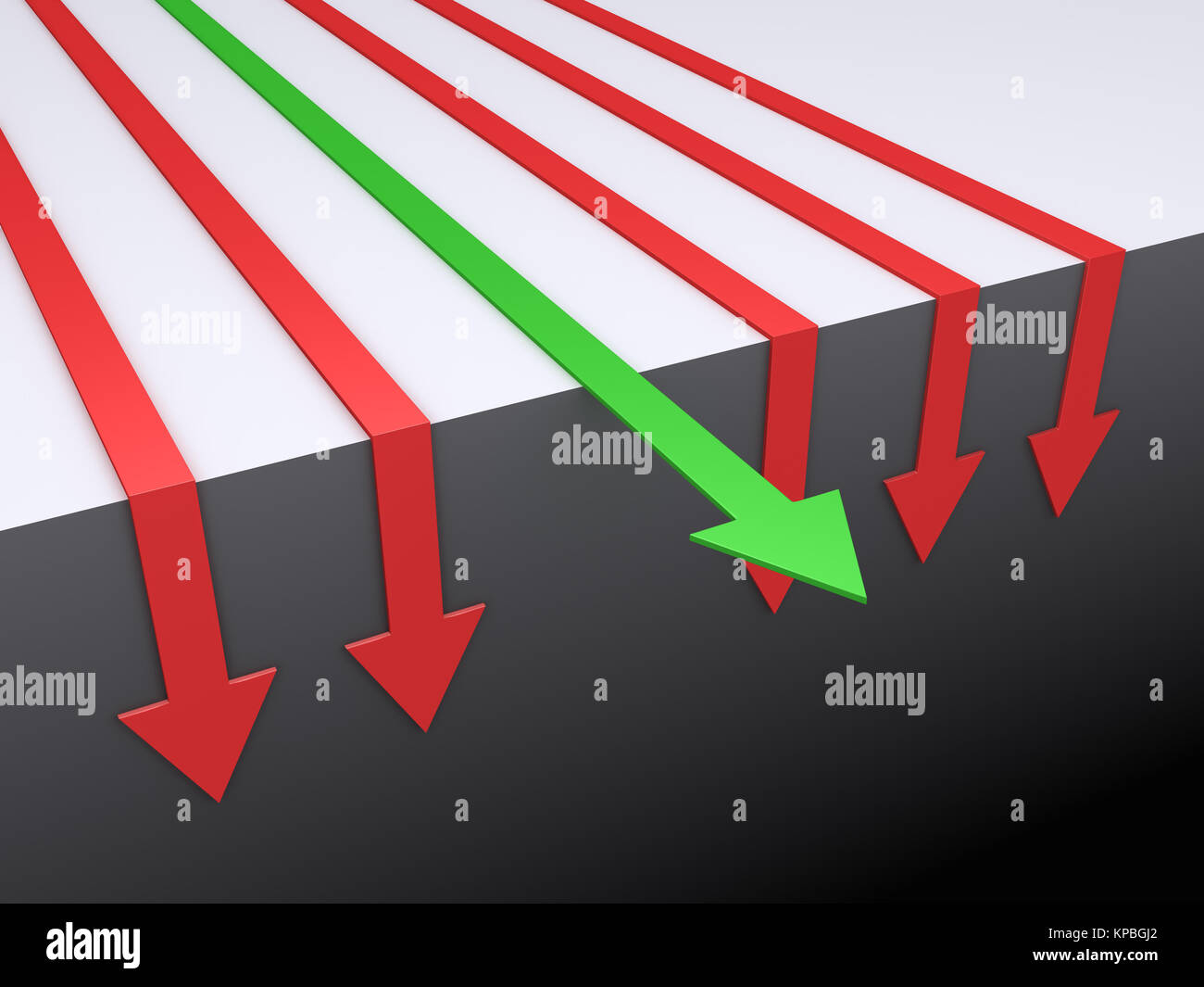 Going different direction arrows hi-res stock photography and images ...