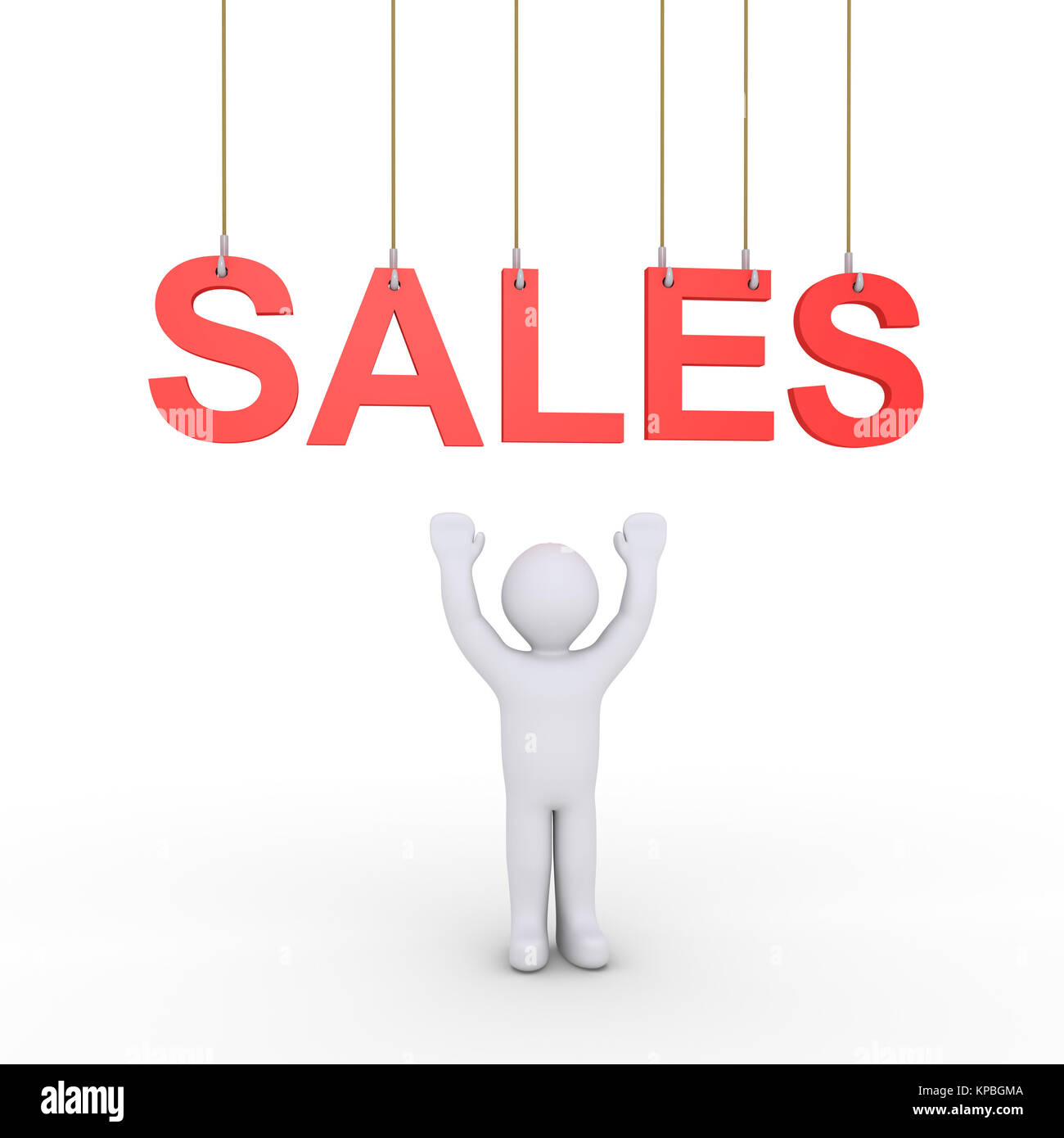 Person sales offering Stock Photo - Alamy