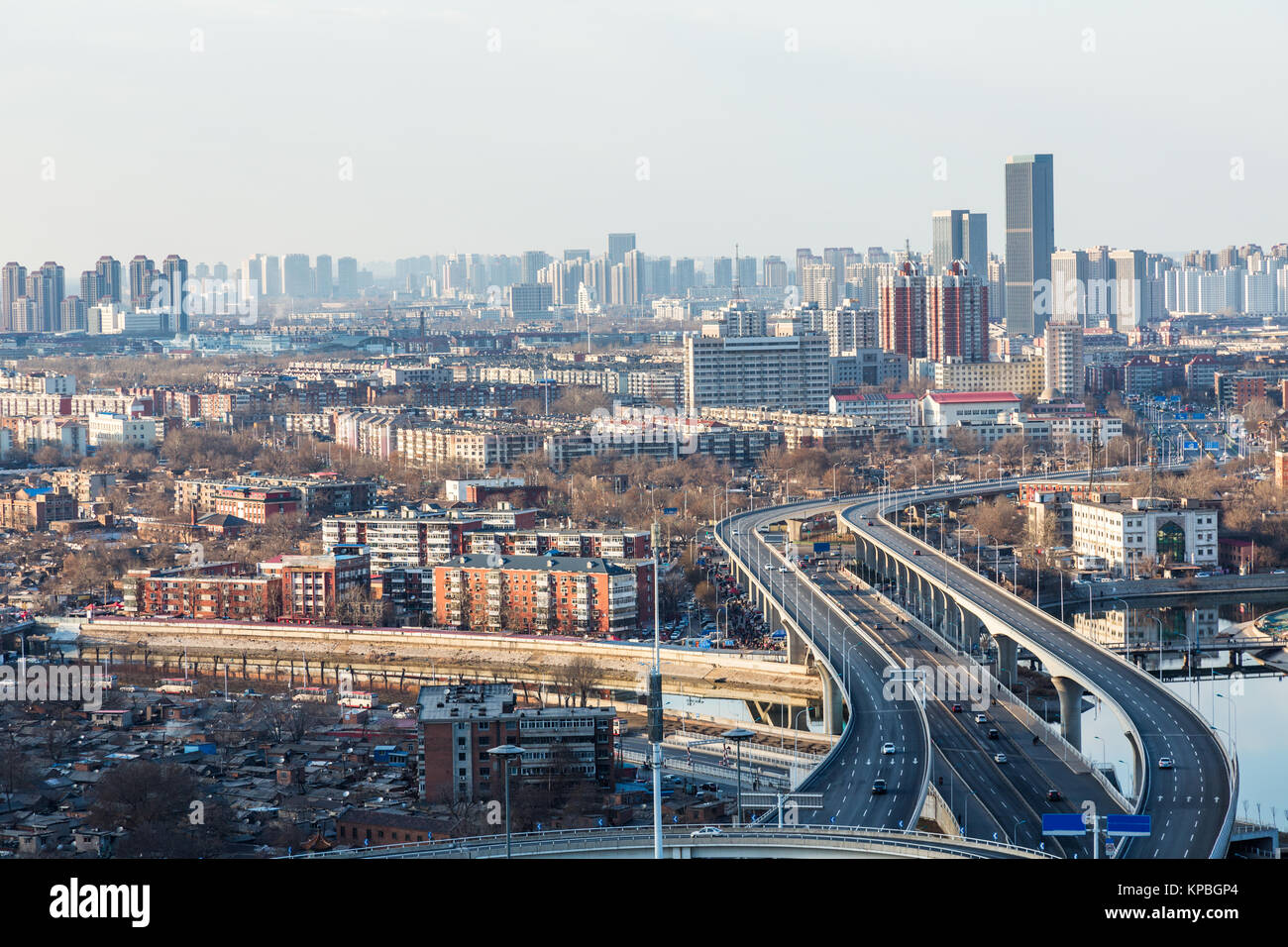panoramic view of cityscape in city of China Stock Photo - Alamy