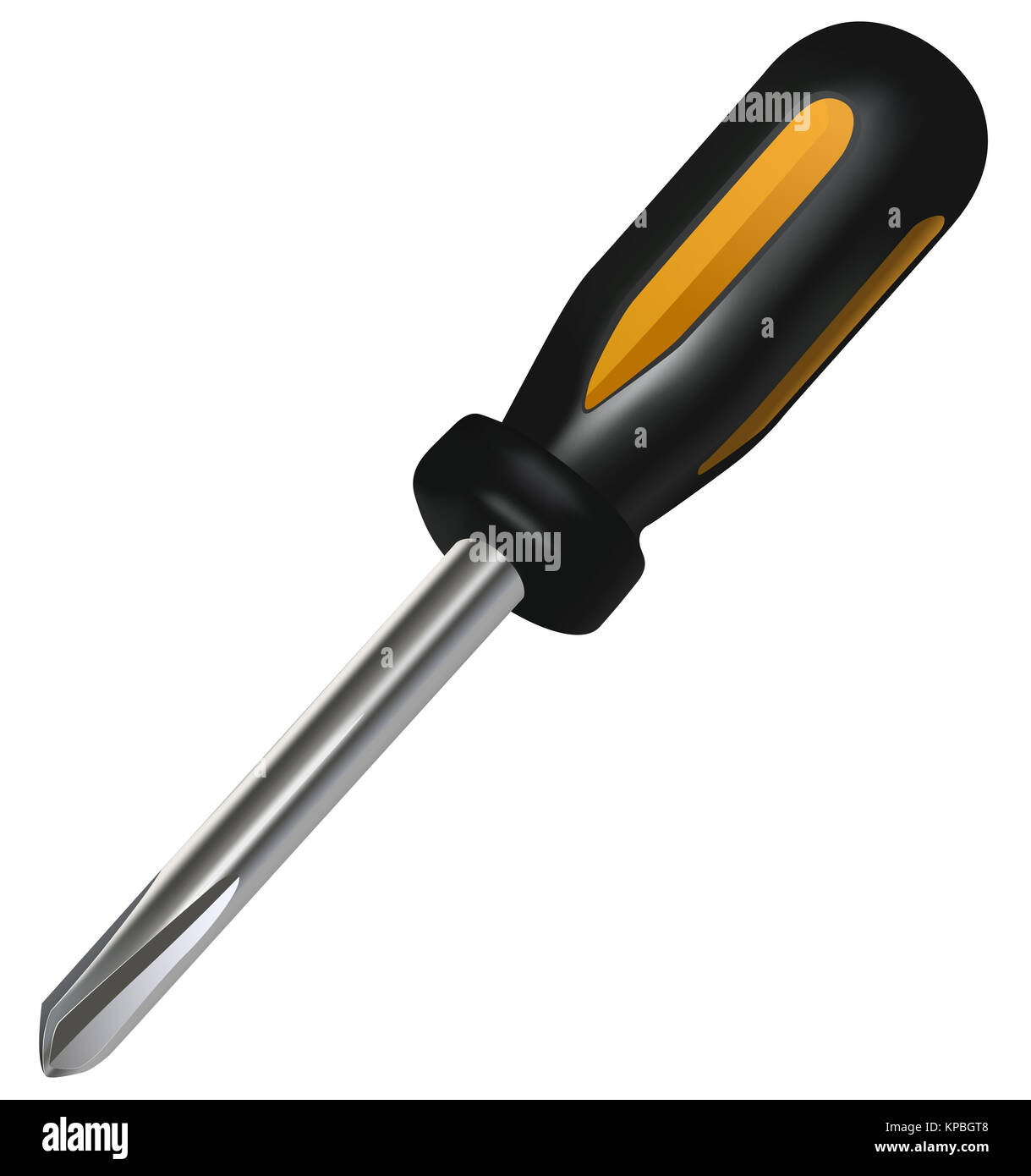 Realistic Screwdriver Vector Illustration Stock Photo - Alamy