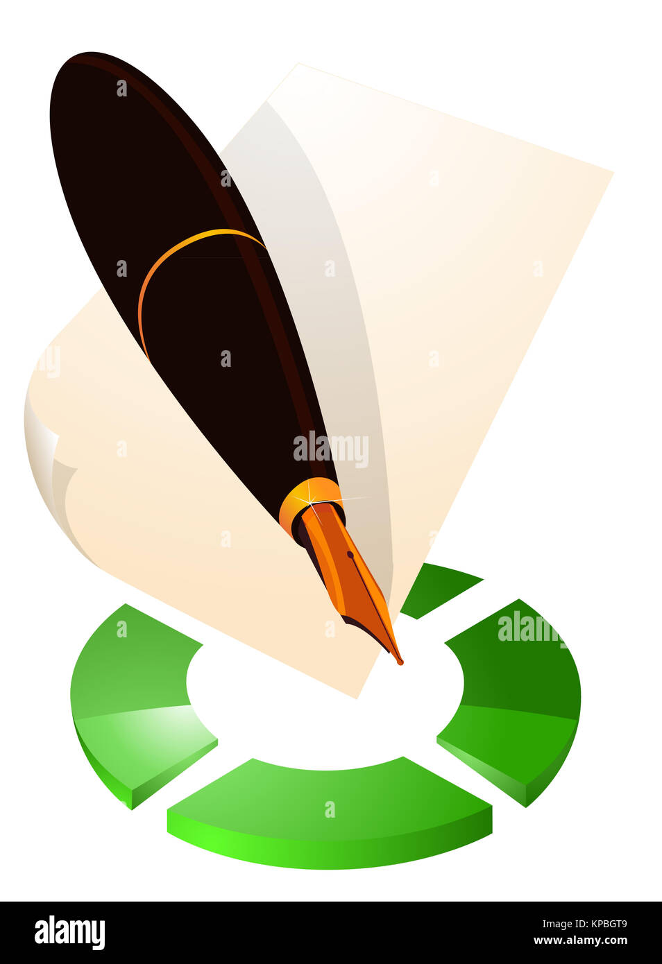 Comments vector icon. Pen and paper Stock Photo - Alamy