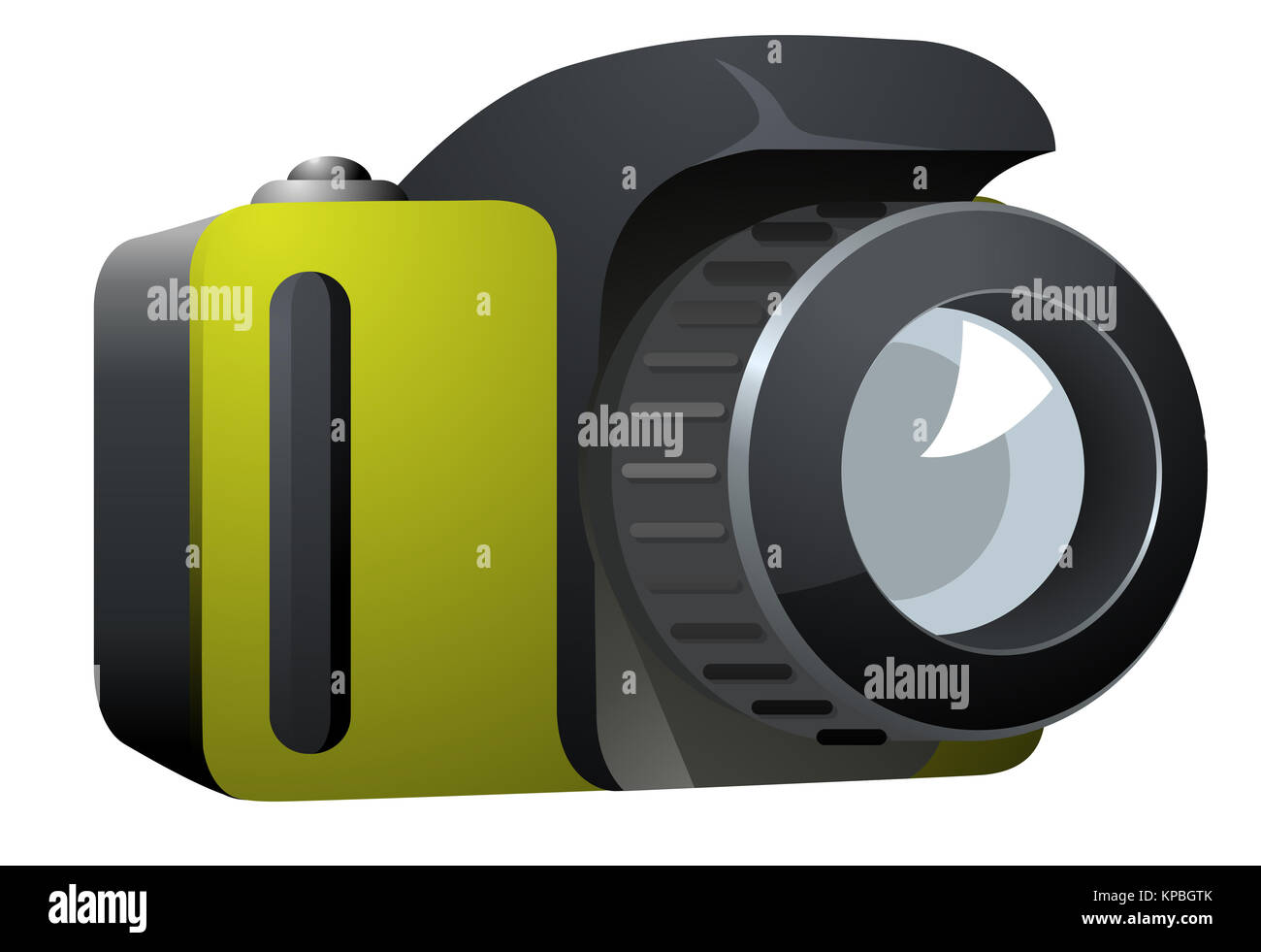 Camera Icon Side View on White Background Stock Photo - Alamy