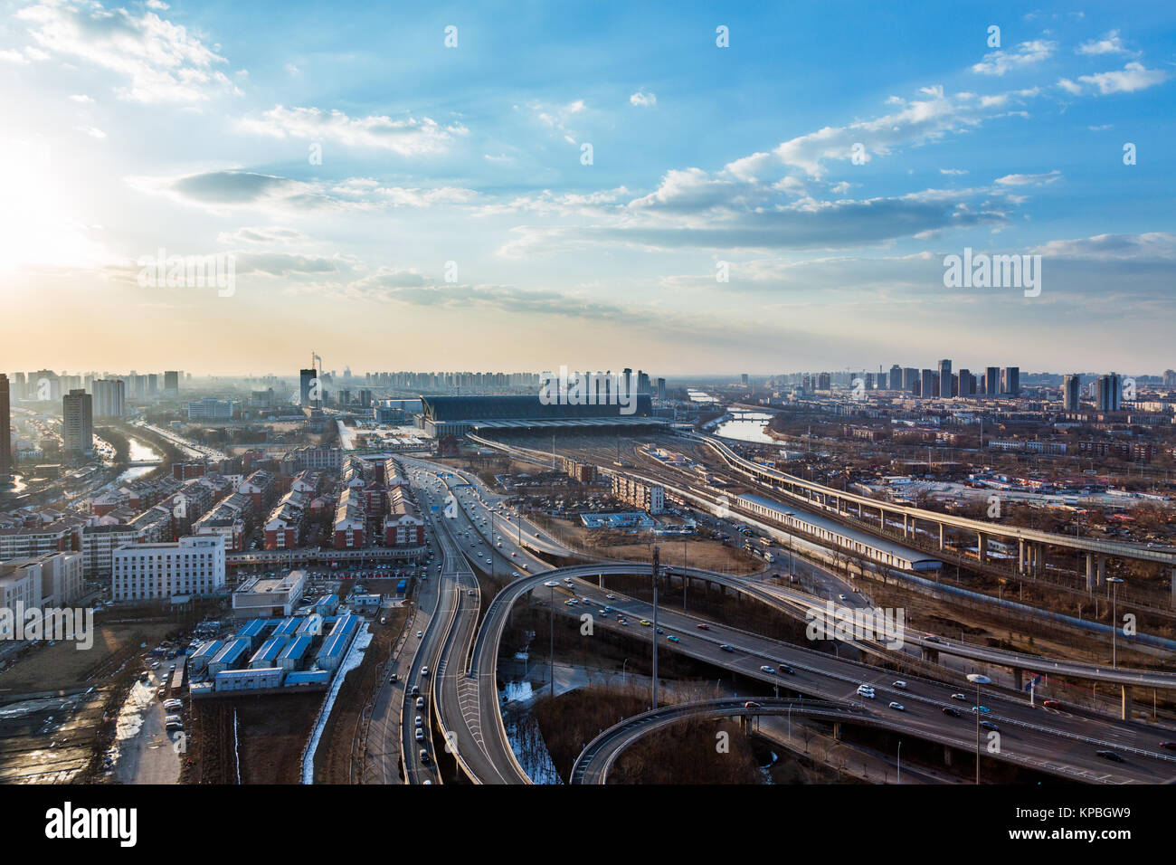 panoramic view of cityscape in city of China Stock Photo - Alamy