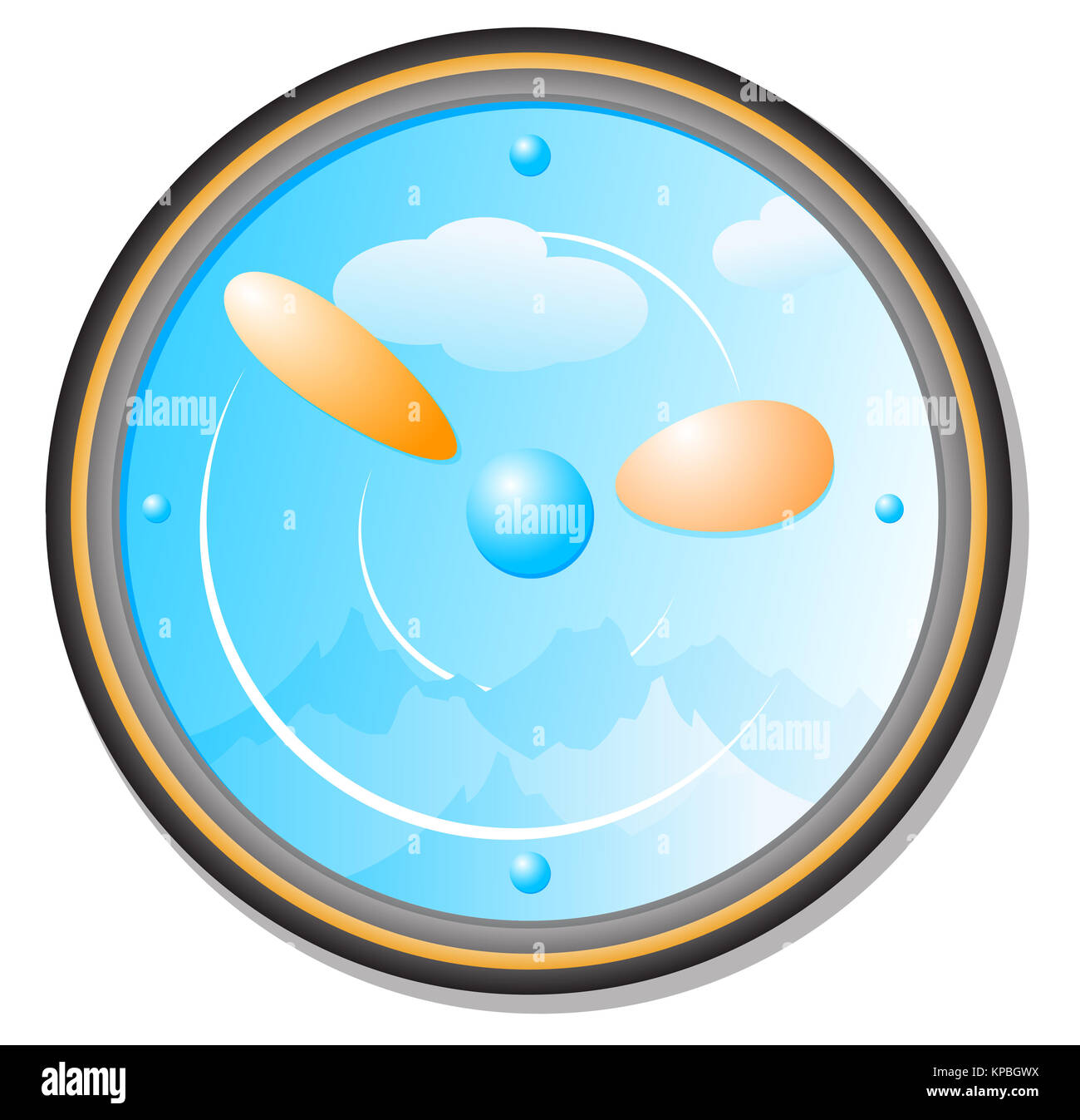 air clock vector illustration Stock Photo - Alamy
