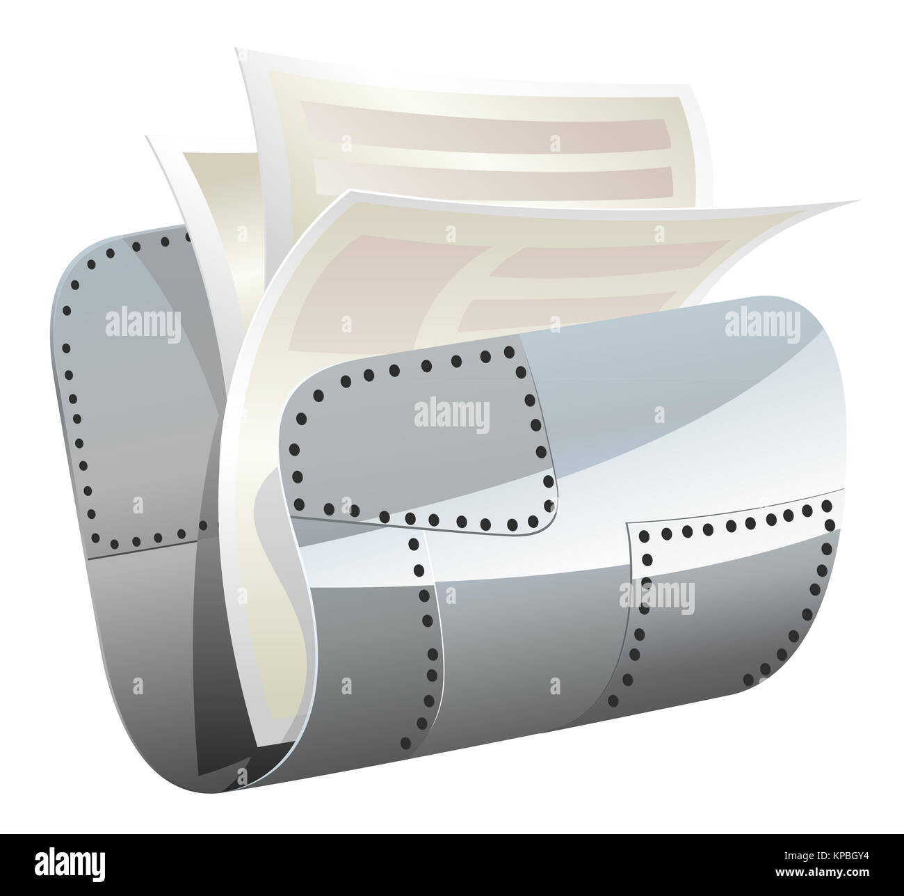 vector computer folder isolated Stock Photo - Alamy