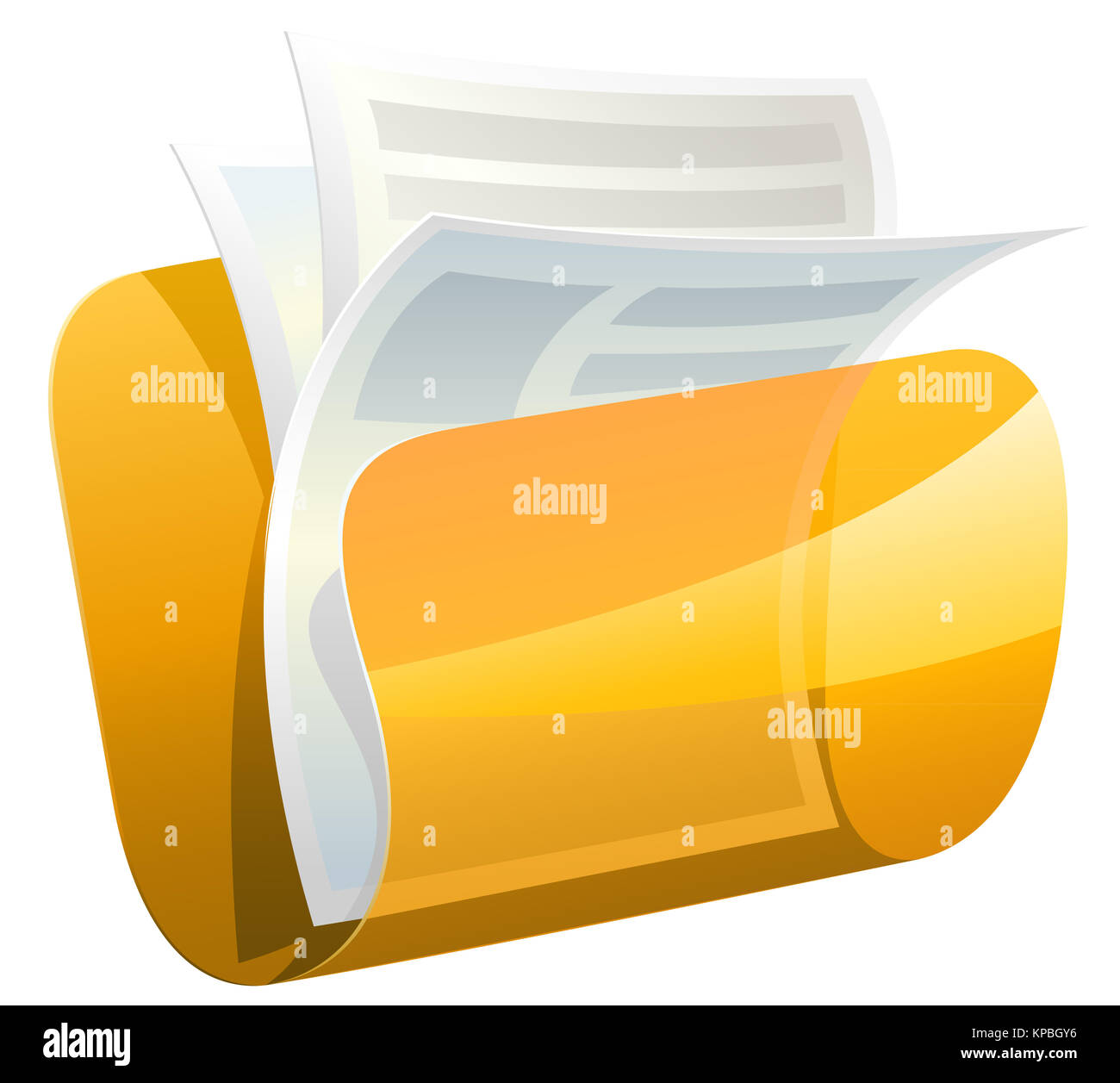 vector computer folder isolated Stock Photo - Alamy