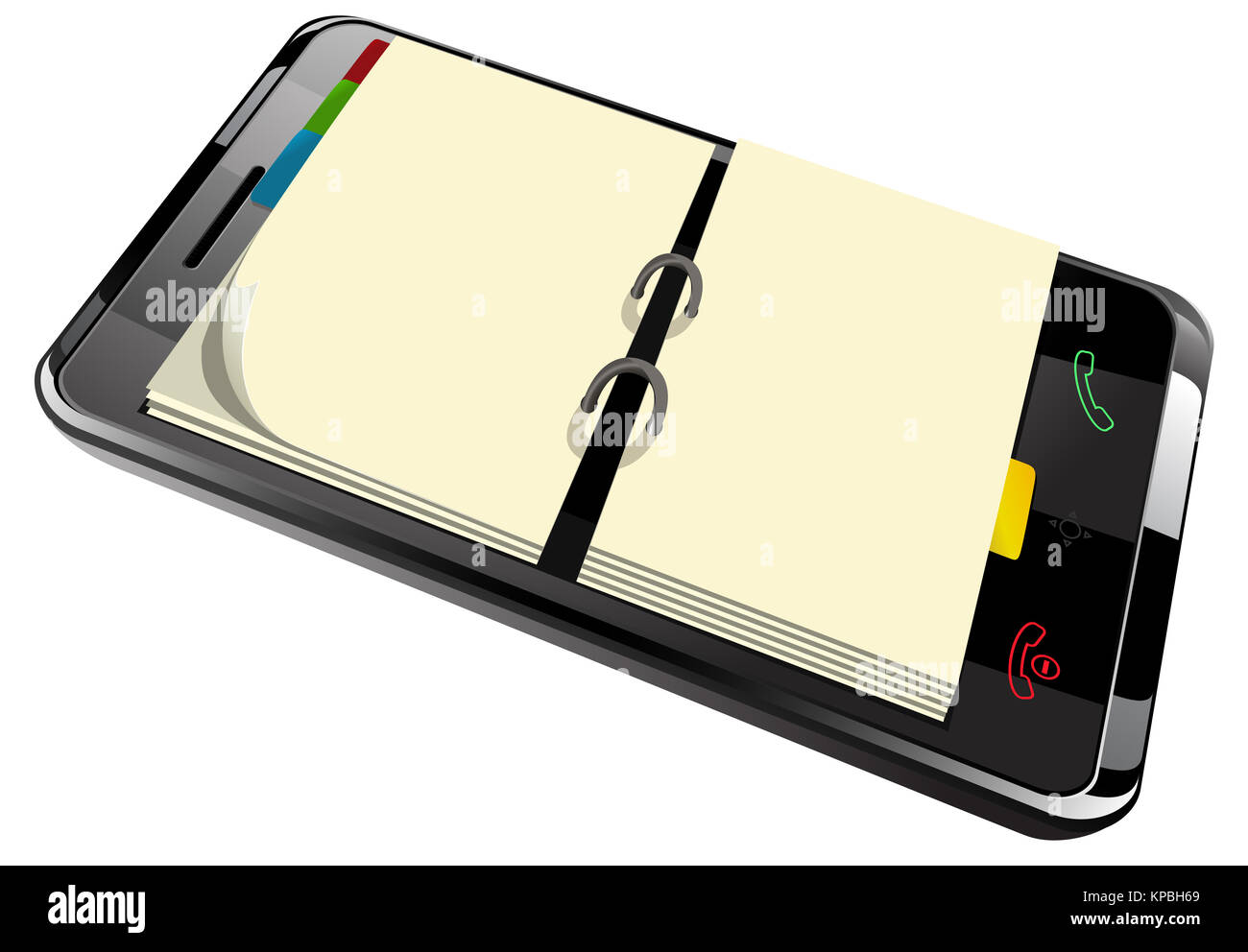 daily planner in smart phone Stock Photo - Alamy