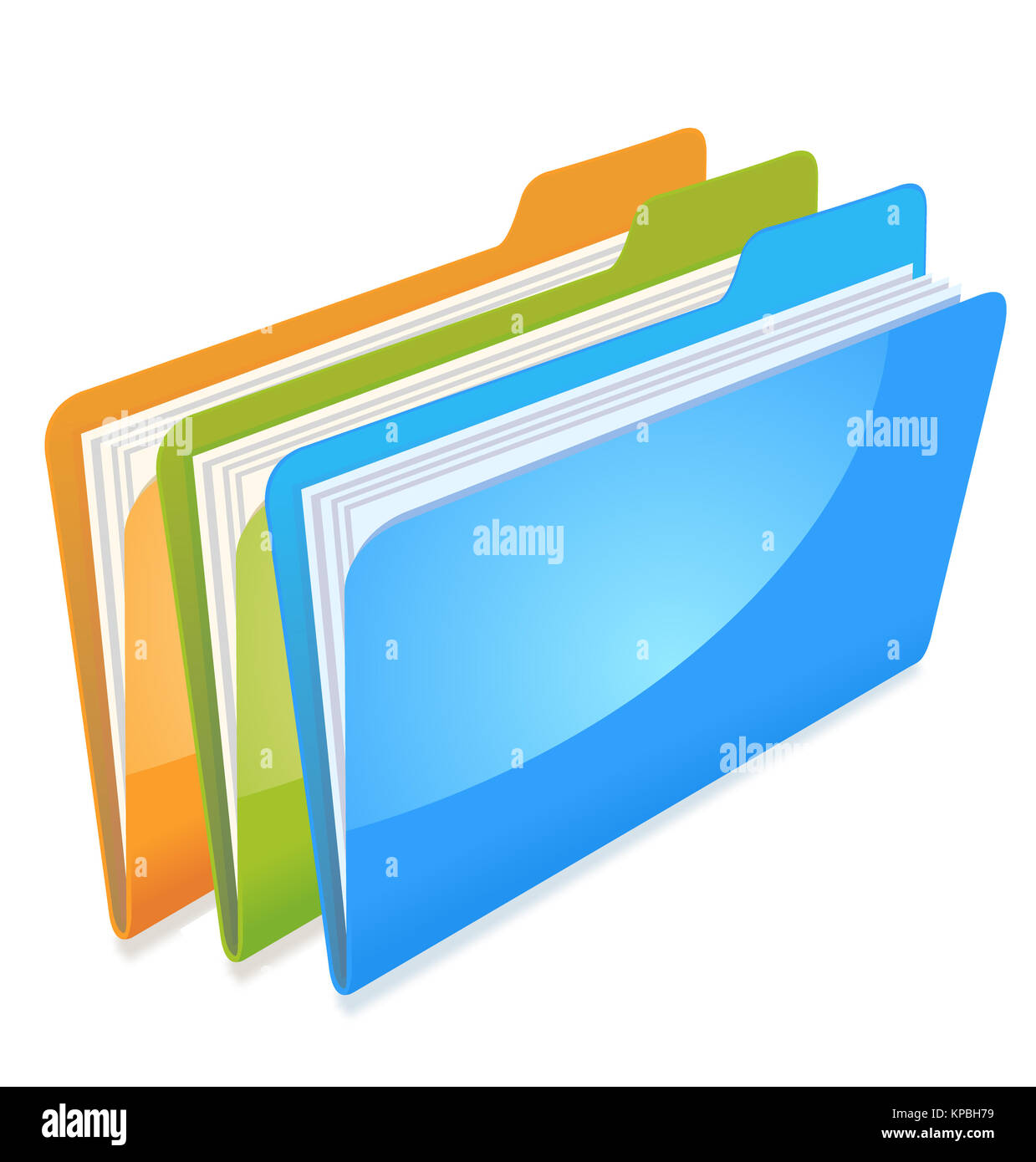 folders with documents Stock Photo - Alamy