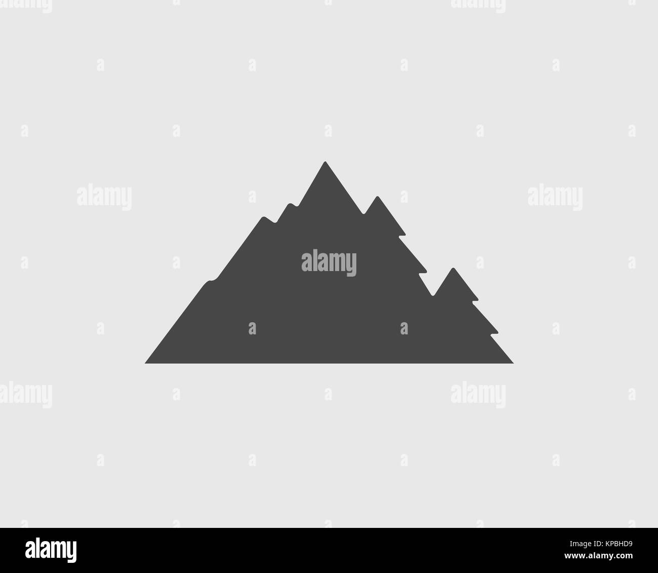 Hill Icon on gray Background Stock Vector Image & Art - Alamy