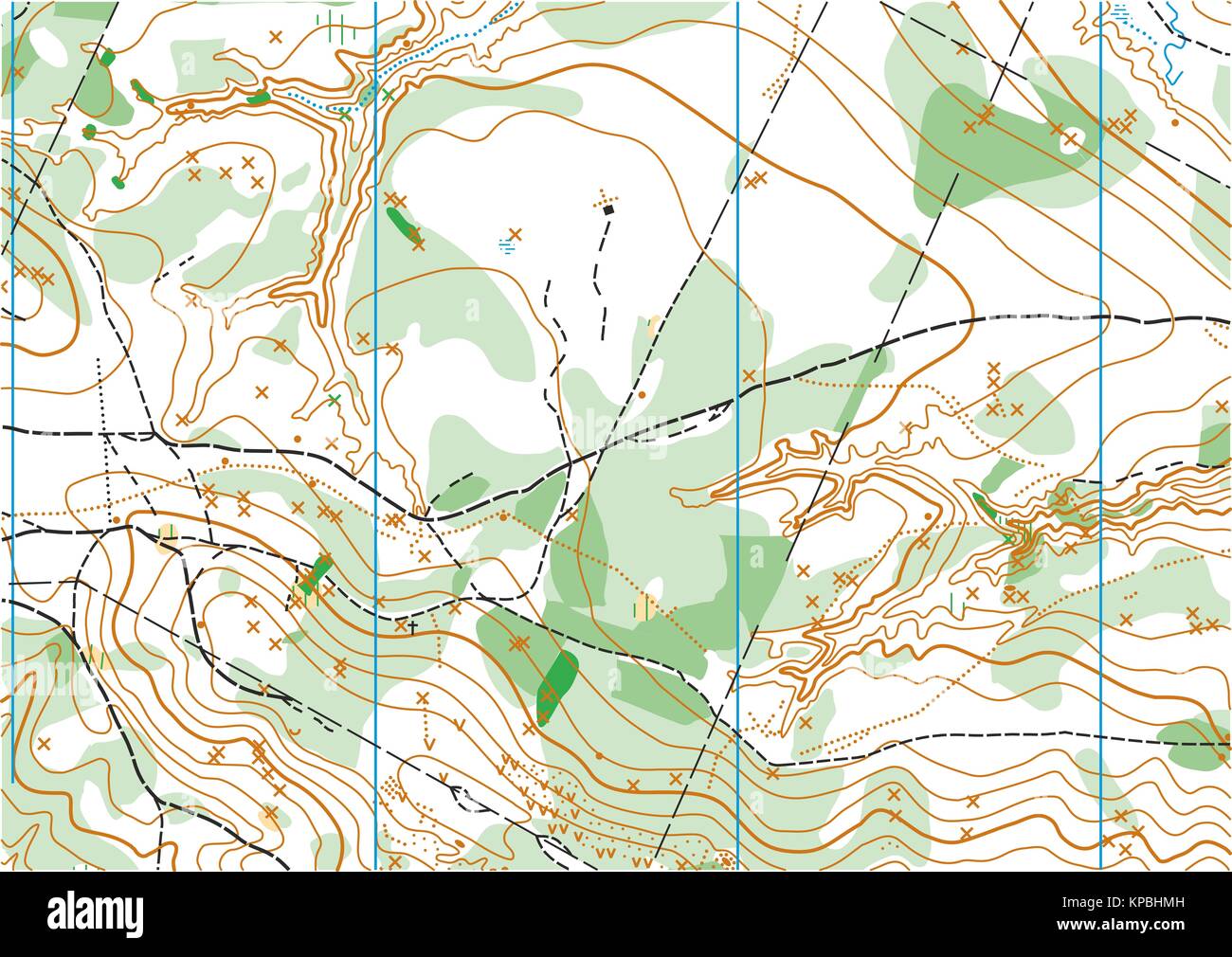 Topographic vector map Stock Photo - Alamy