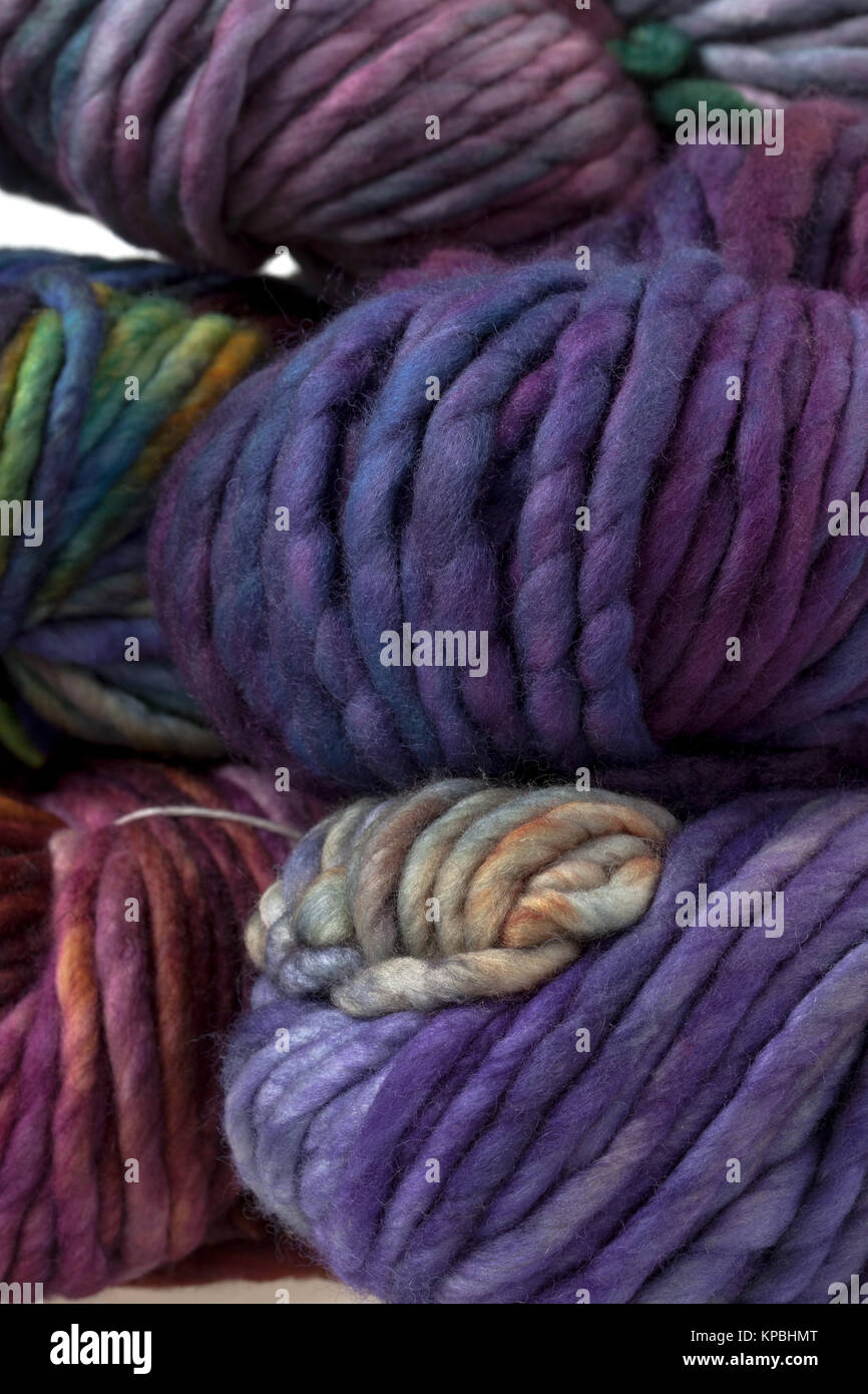 Colorful wool yarn balls Stock Photo - Alamy