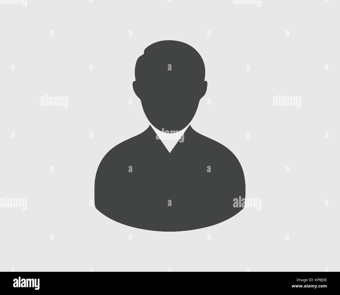 Portrait of a man with gray hair Stock Vector Images - Alamy