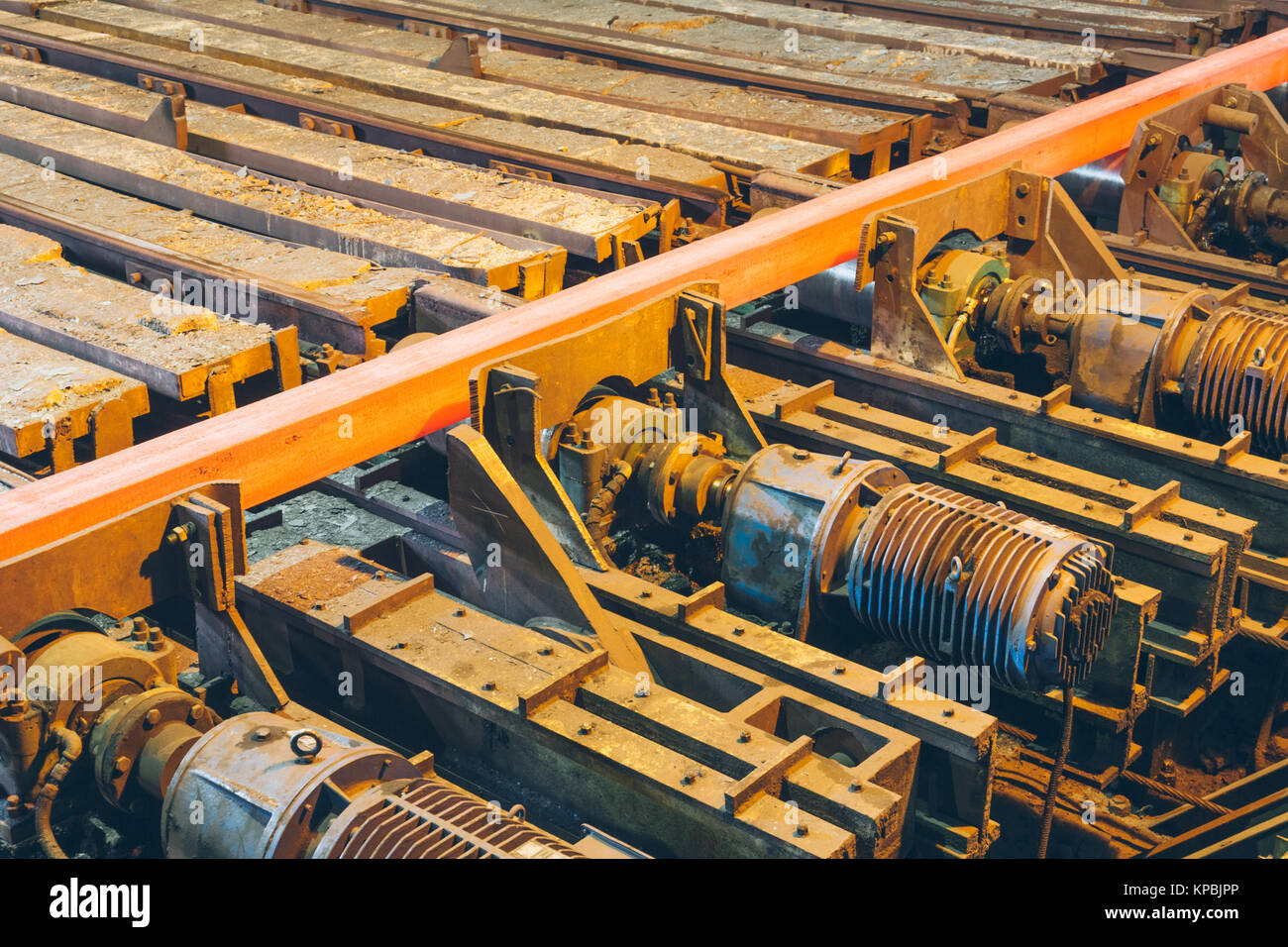 interior view of a steel factory,steel industry in city of China Stock ...