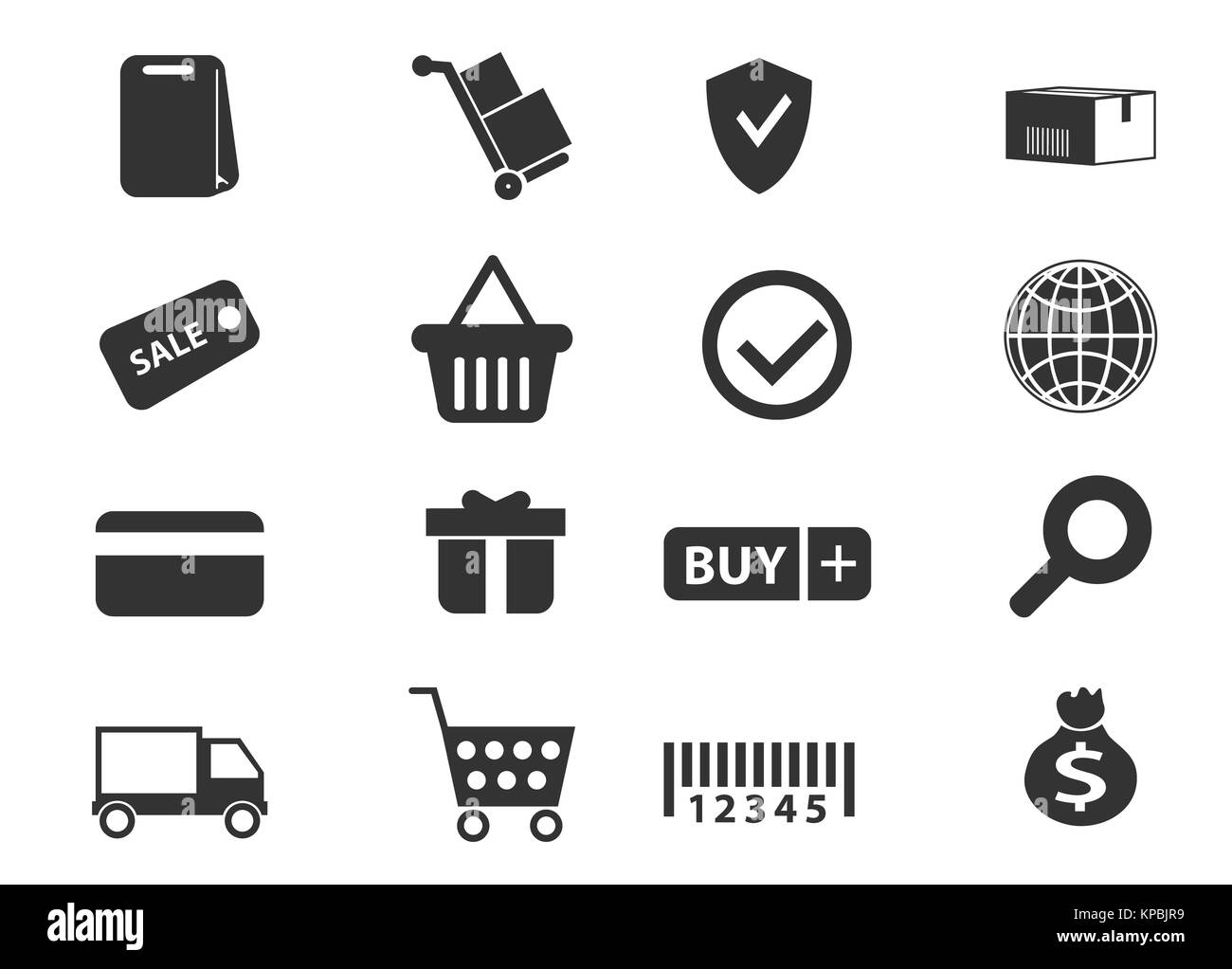 E-commerce icons set Stock Photo - Alamy