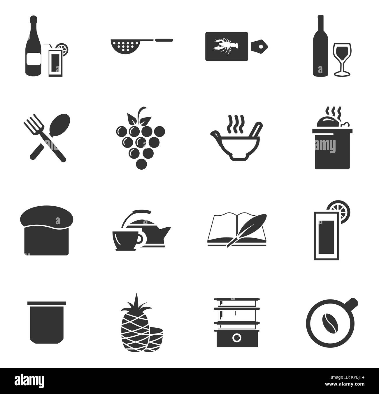 Food processor vector icon Black and White Stock Photos & Images - Alamy