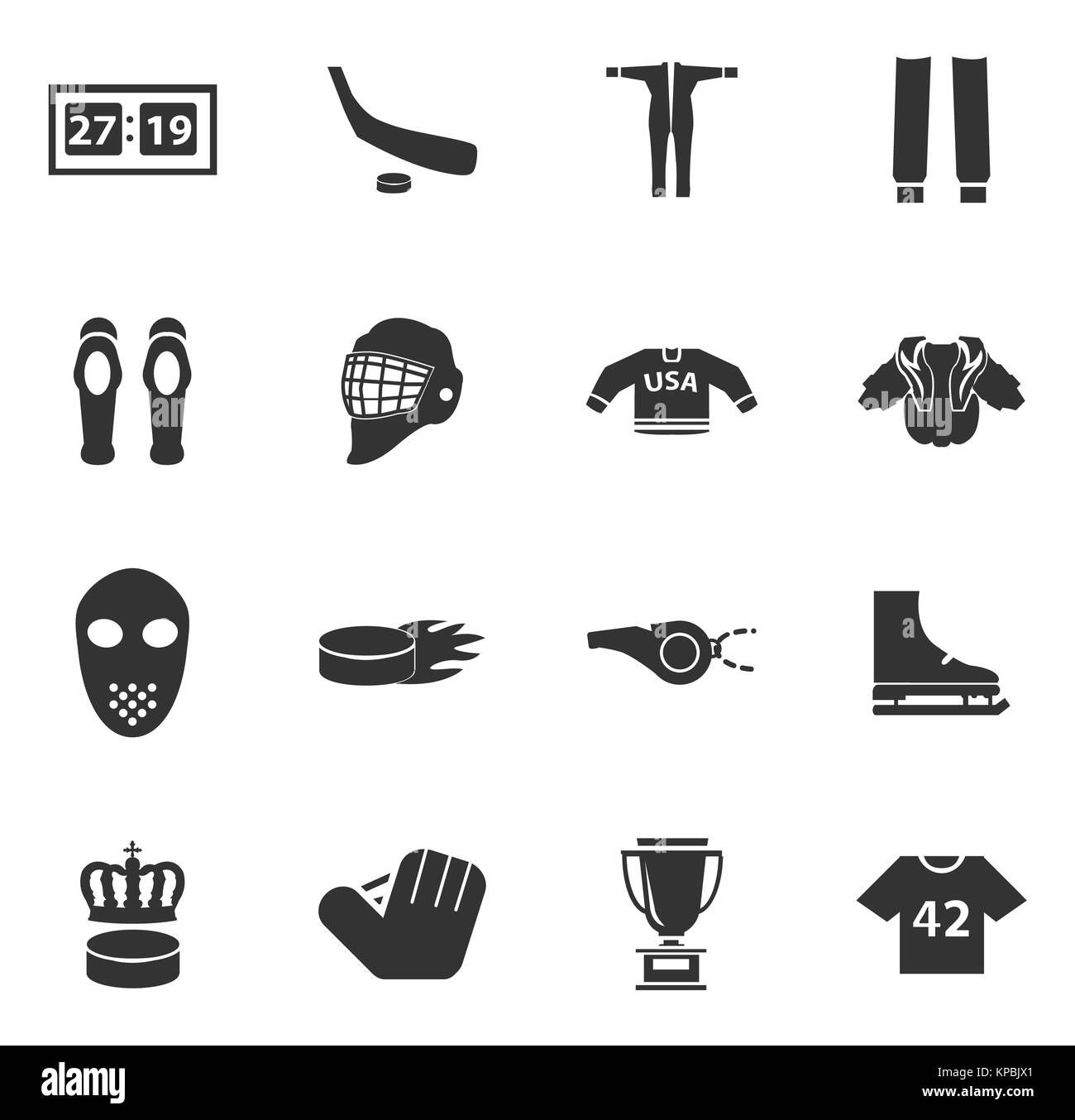 Hockey gate icon in Black and White Stock Photos & Images - Alamy