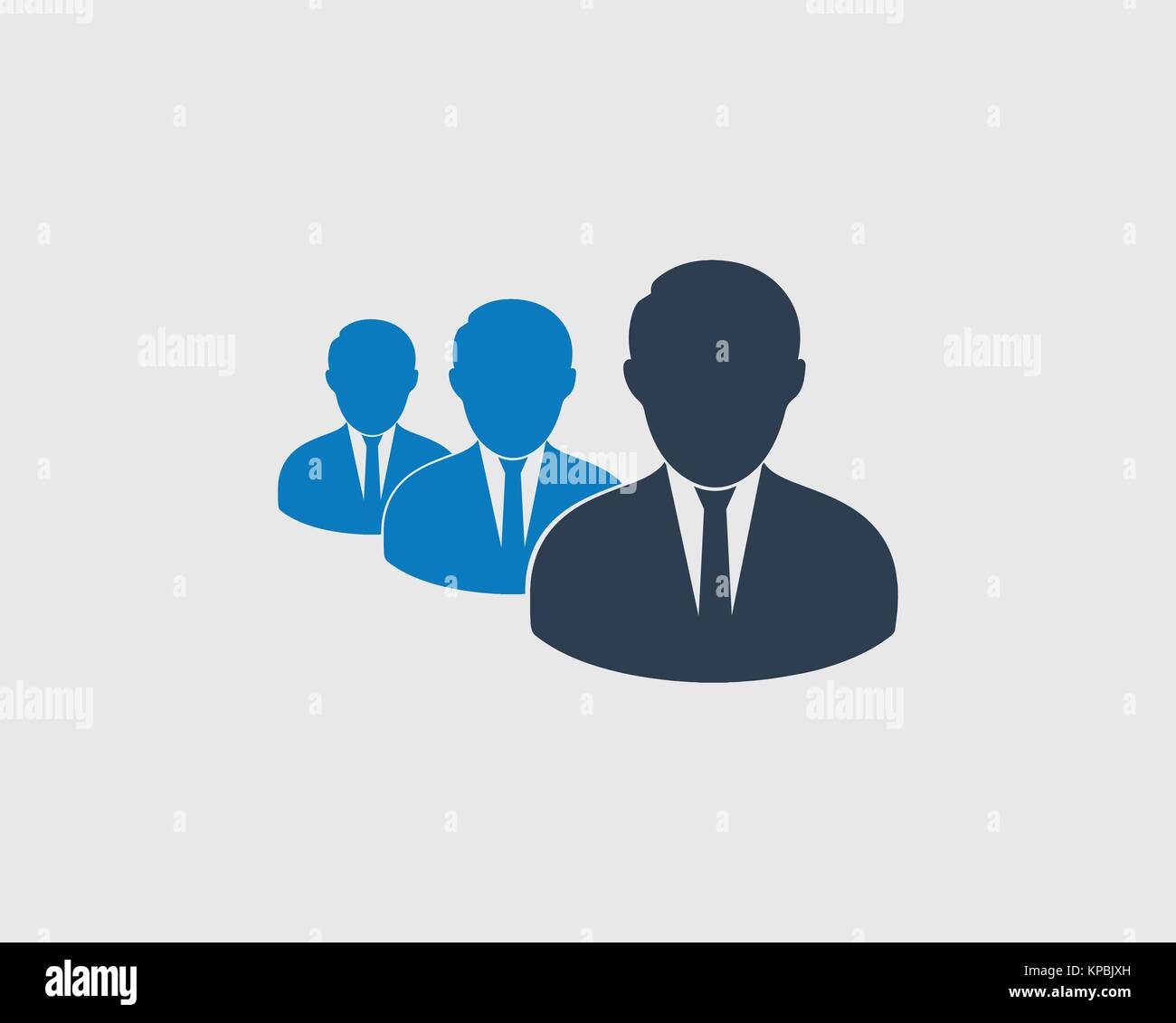 Crowd behind business man Stock Vector Images - Alamy