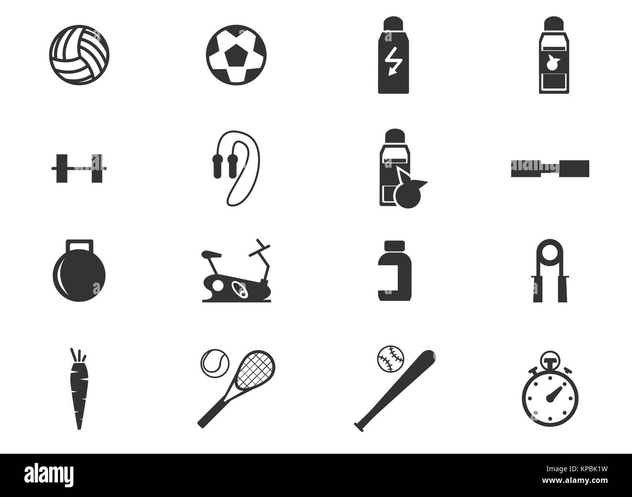 Sports icons set Stock Photo - Alamy