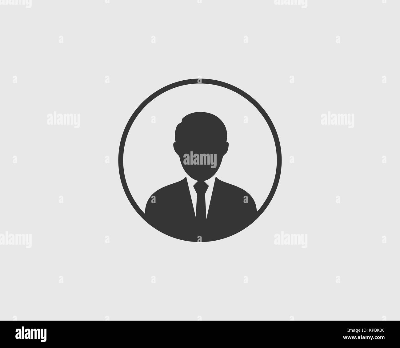 Corporate Man Icon with circle shape Stock Vector Image & Art - Alamy