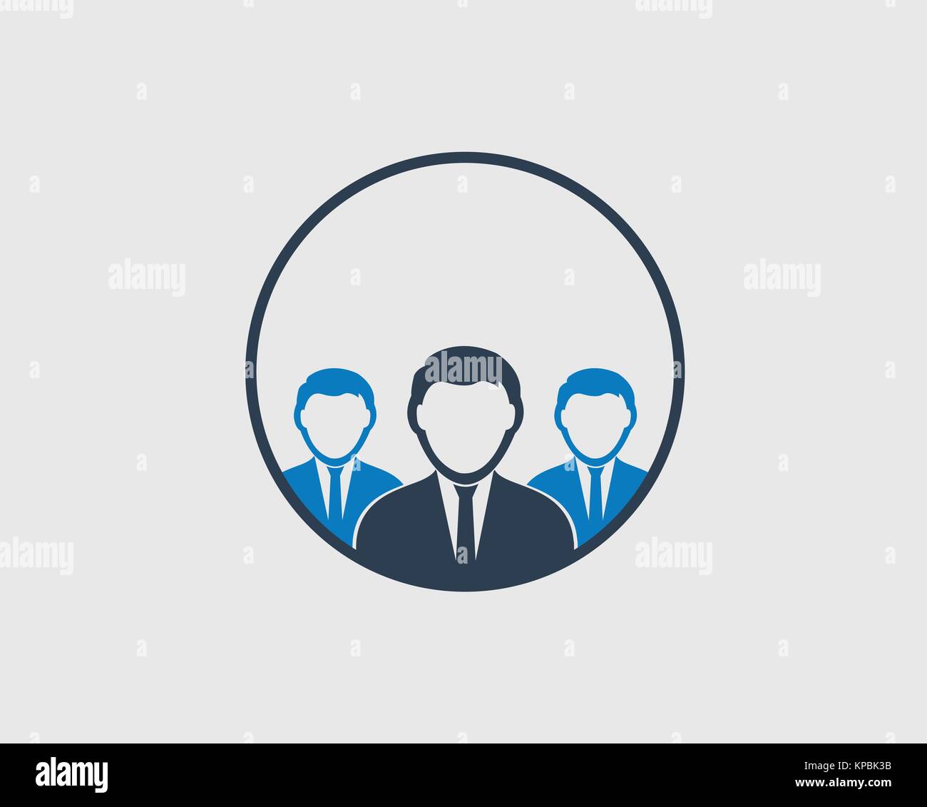 Corporate Team Icon with Circle Shape Stock Vector Image & Art - Alamy