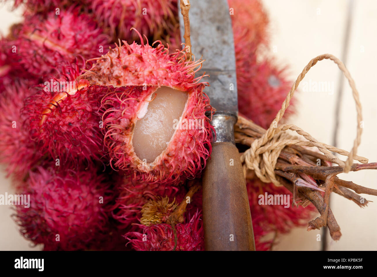 fresh rambutan fruits Stock Photo - Alamy