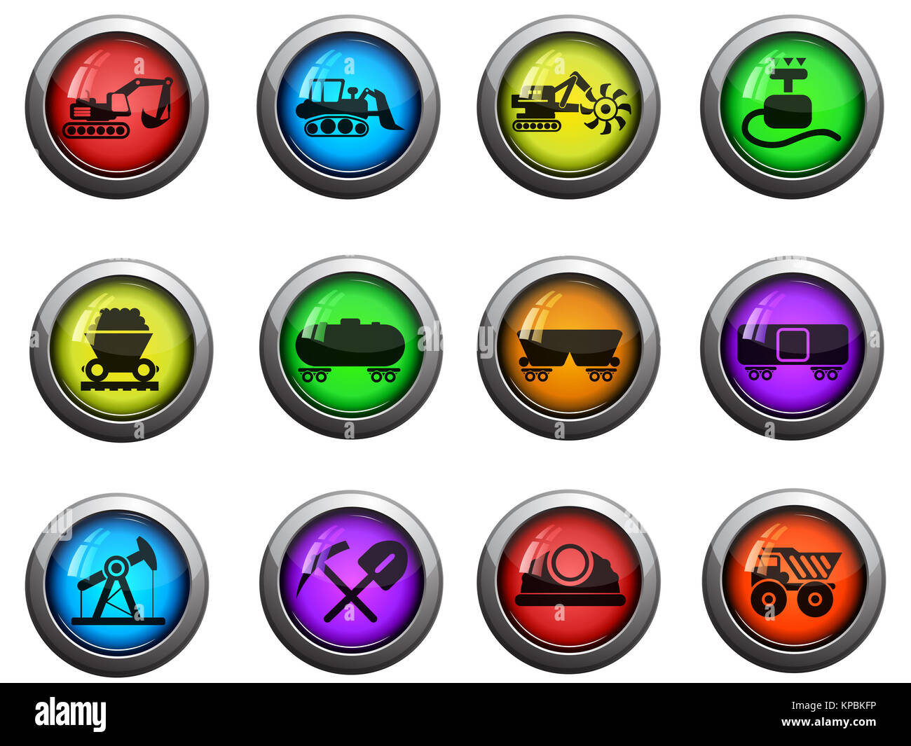 Industry icons set Stock Photo - Alamy