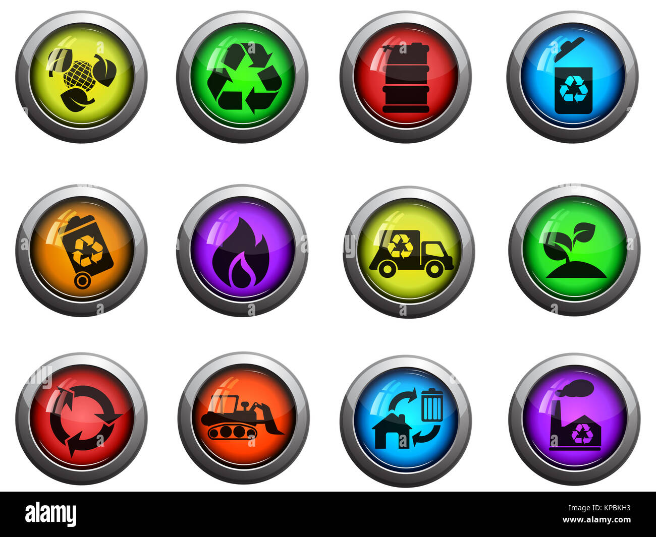 Recycle icons set Stock Photo - Alamy