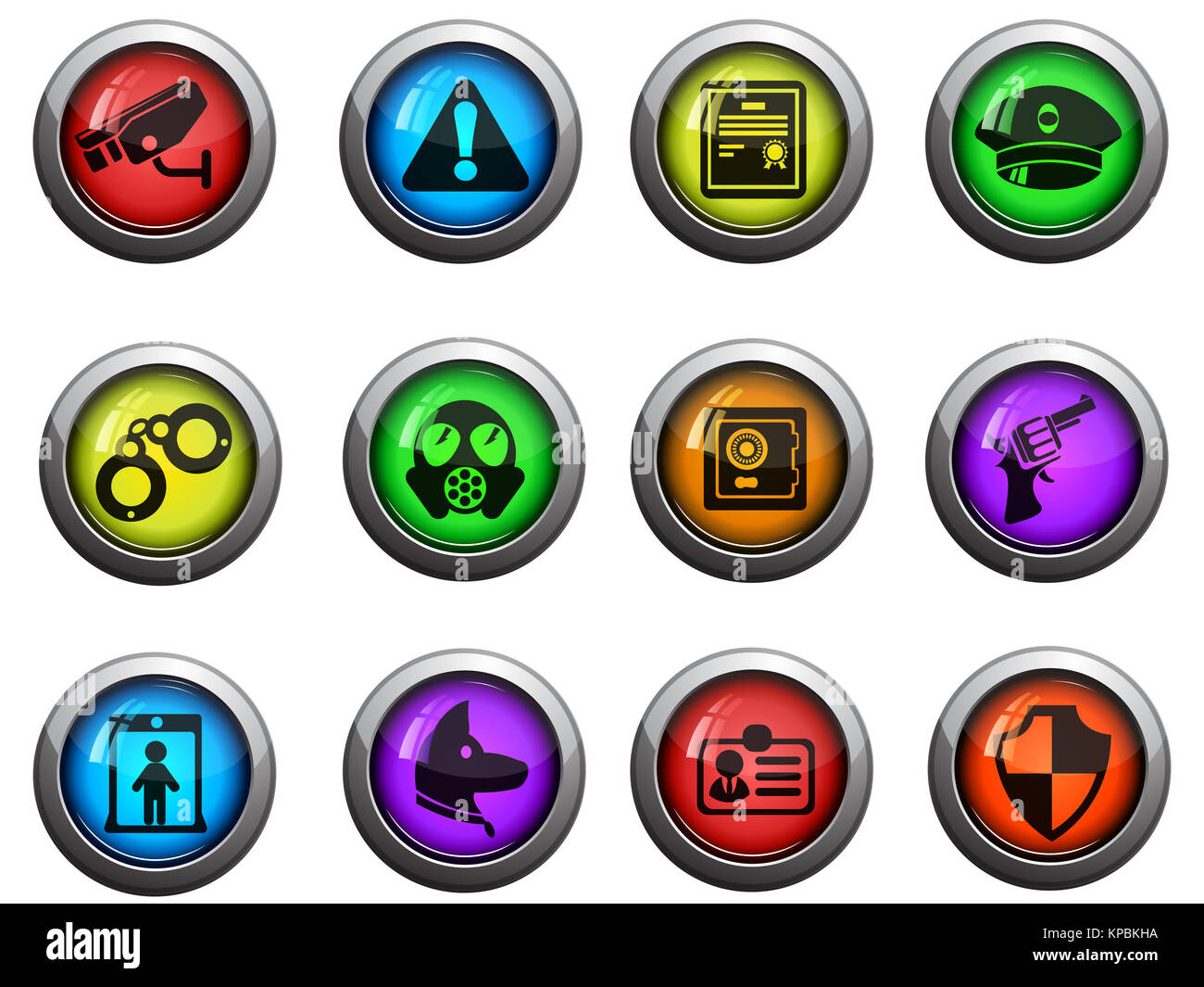 Security icons set Stock Photo - Alamy