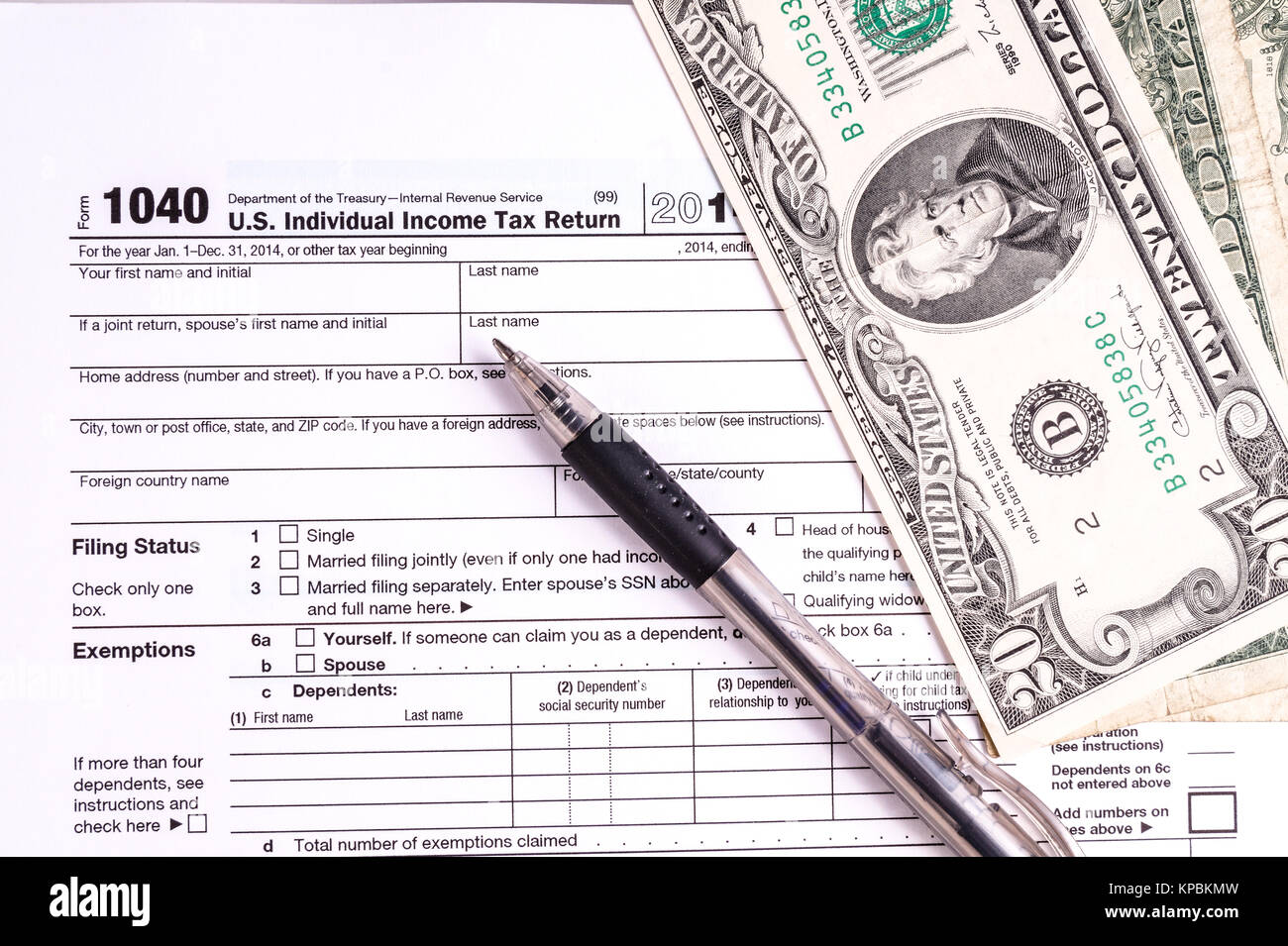 Tax forms form wage hi-res stock photography and images - Alamy