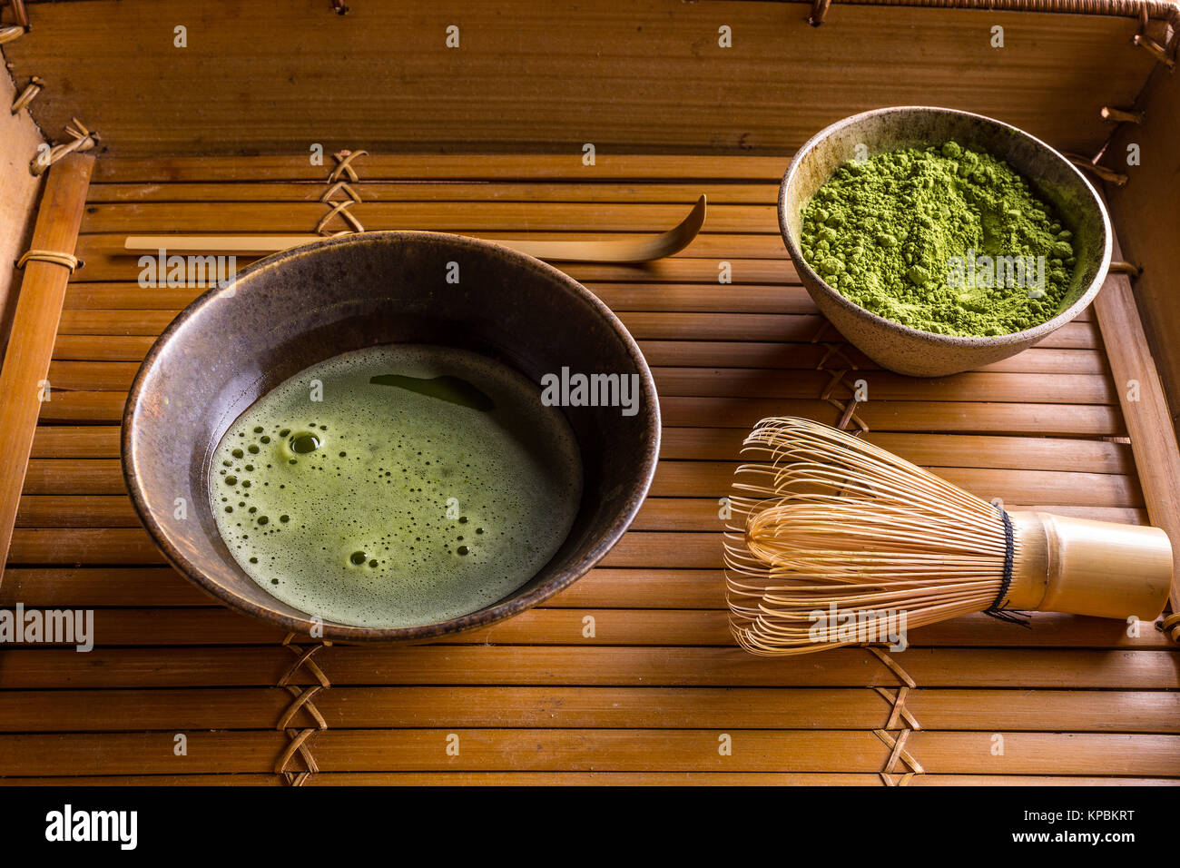 Green matcha tea Stock Photo - Alamy