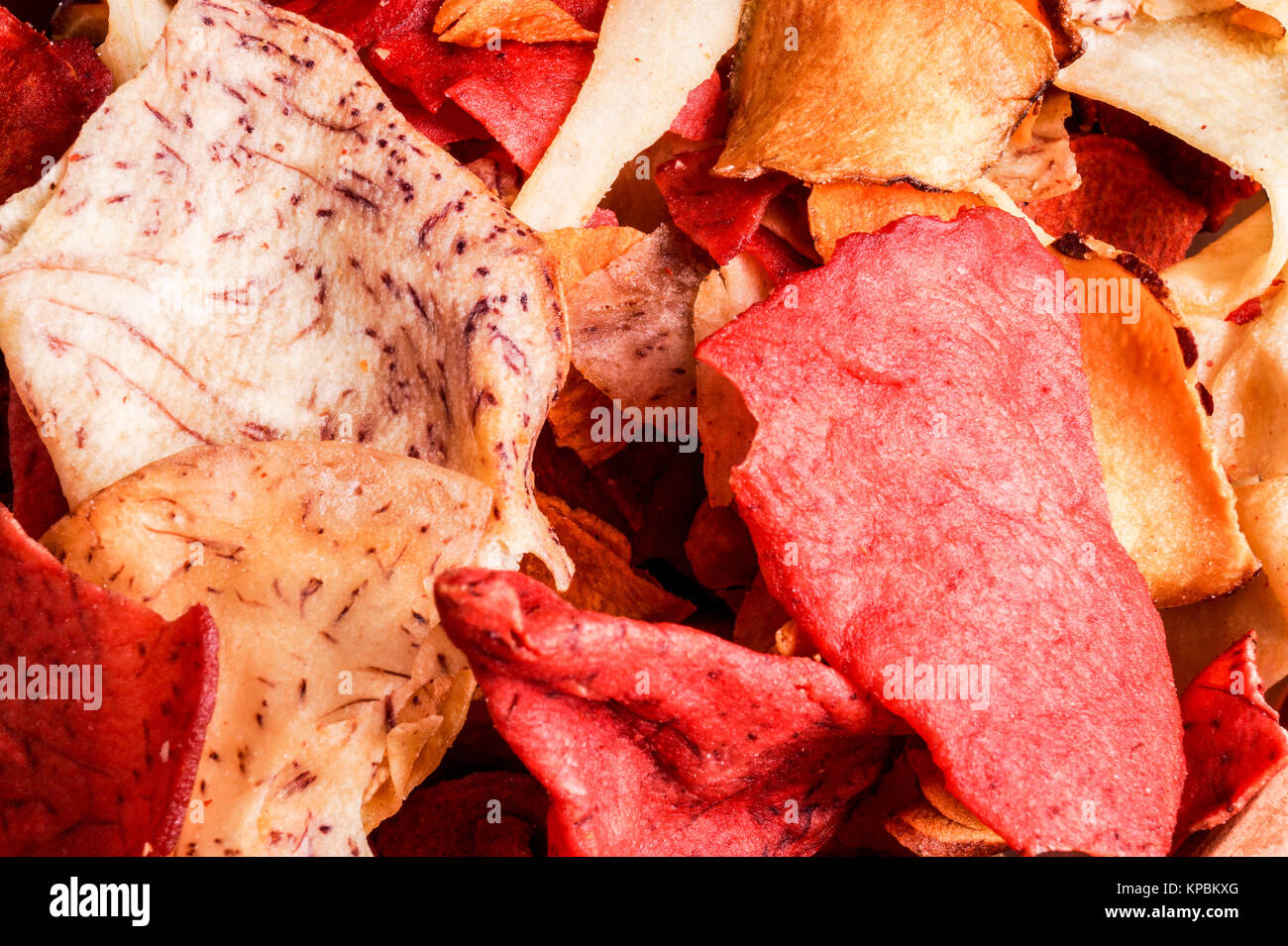 Crispy Root Vegetable chips Stock Photo - Alamy